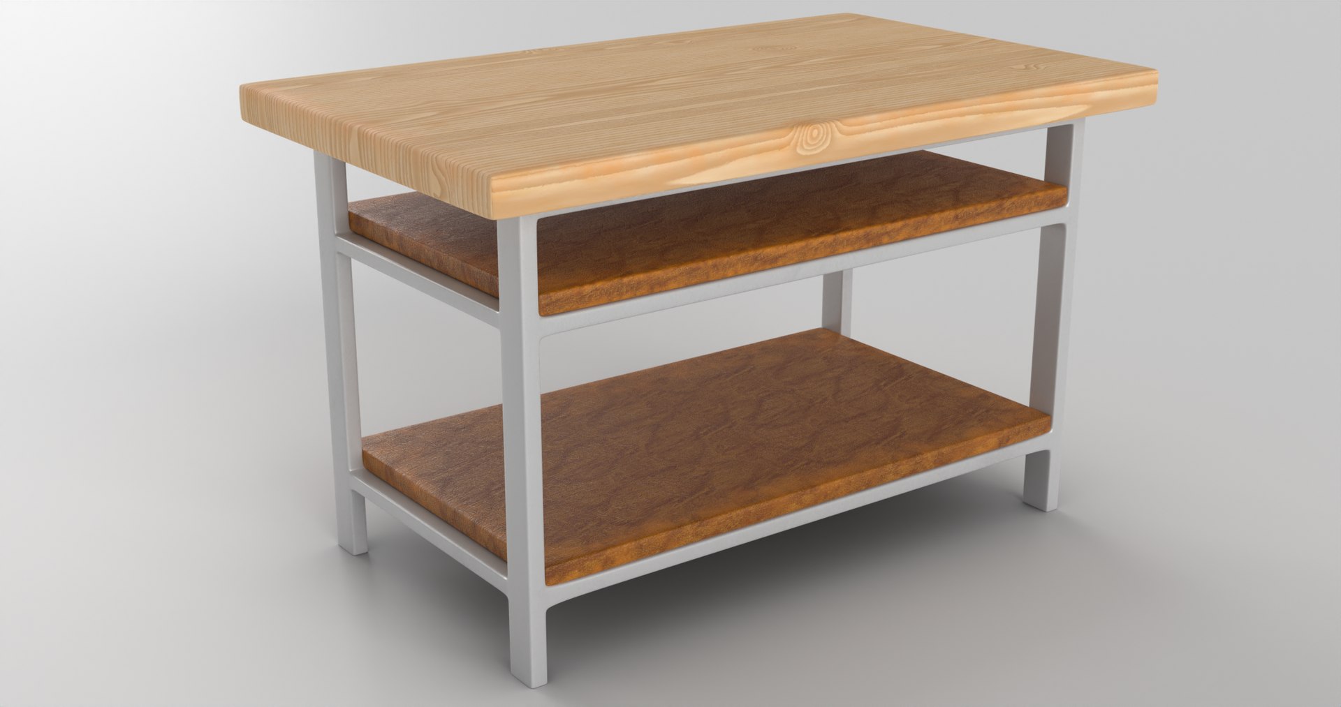 Table With 3 Layers 3D - TurboSquid 2221545