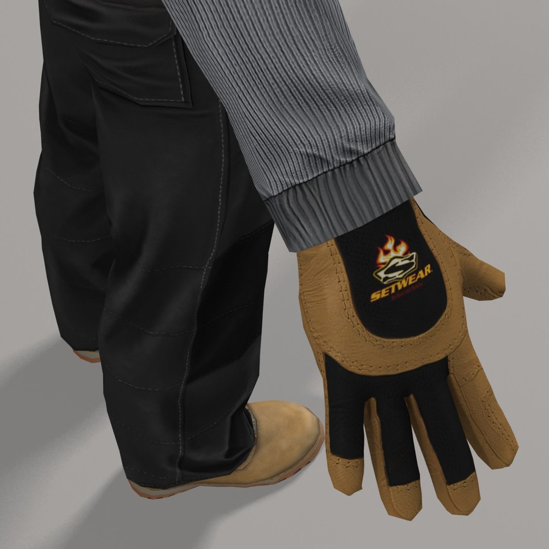 3d Male Workman Man Model