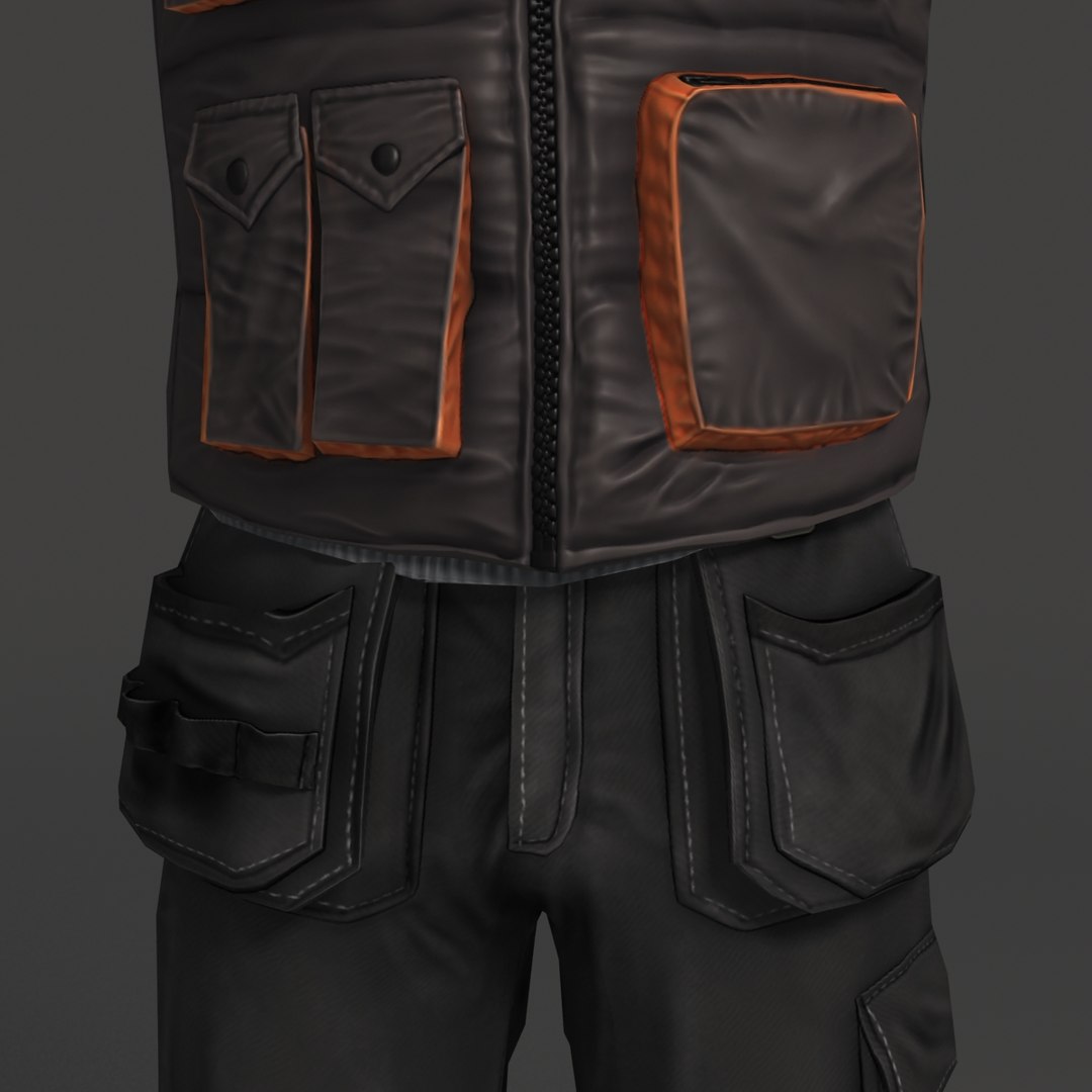 3d Male Workman Man Model