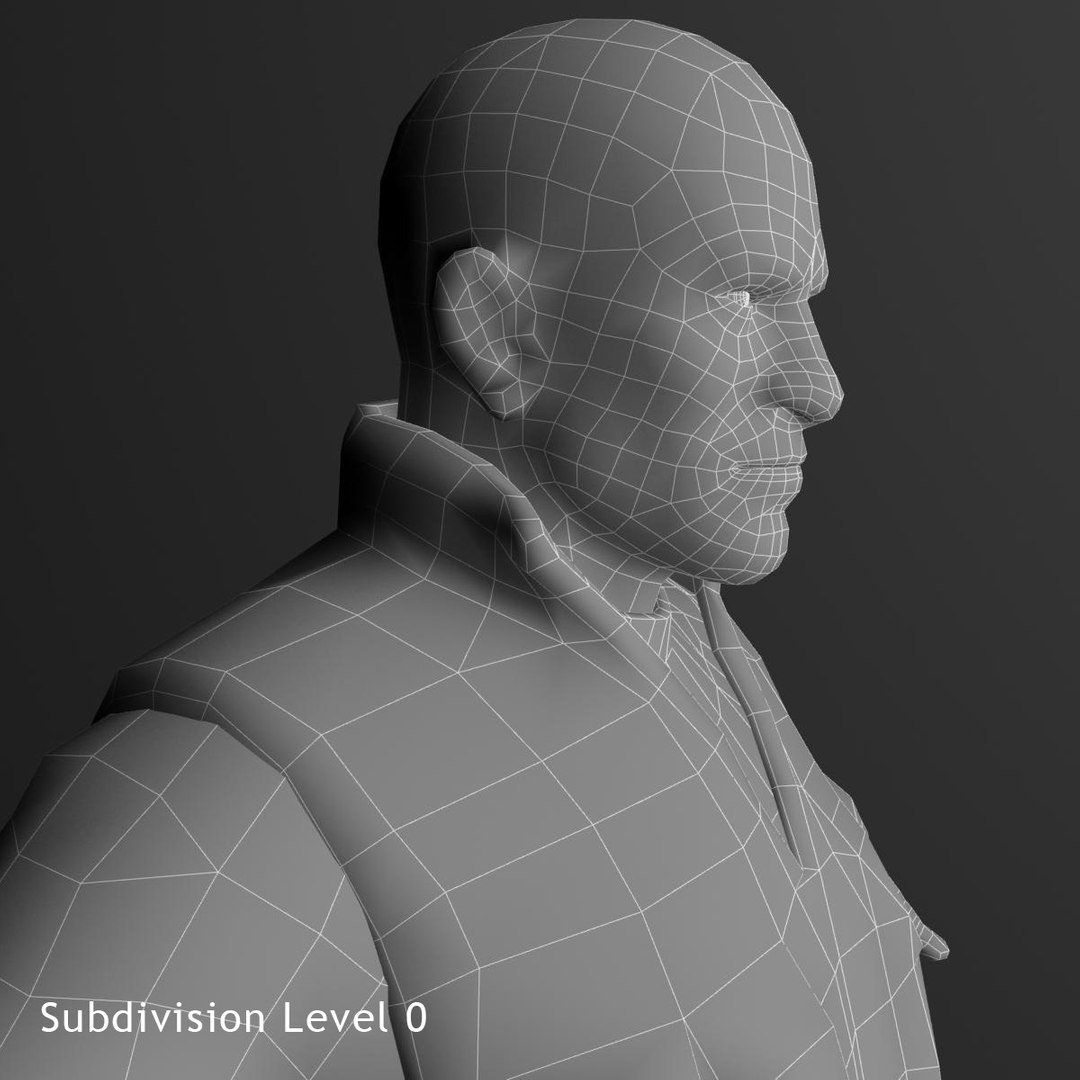 3d Male Workman Man Model