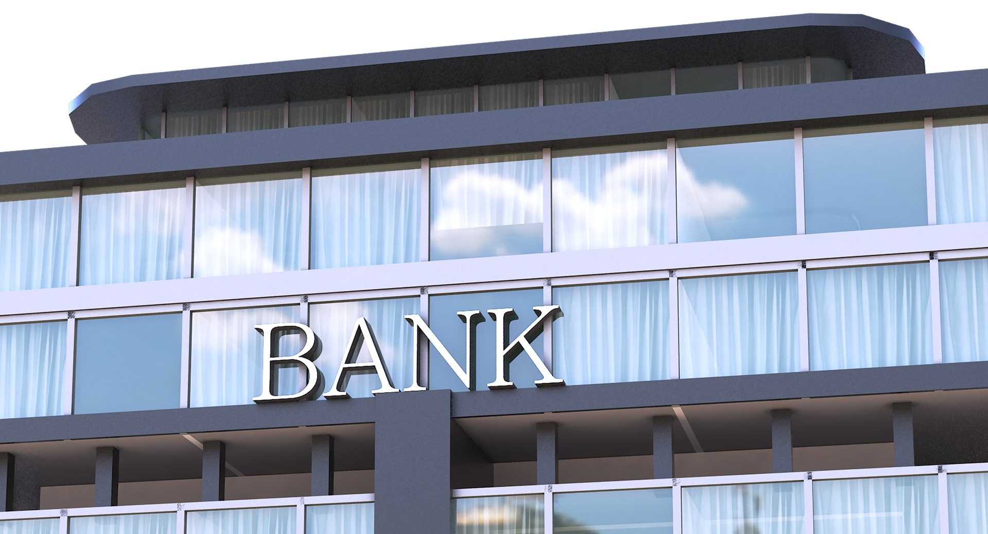 Bank Building Atm 3D Model - TurboSquid 1373596