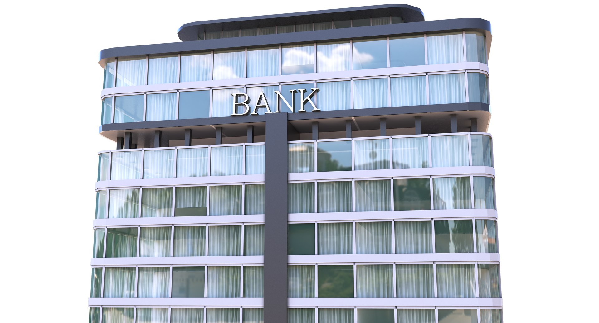 Bank Building Atm 3D Model - TurboSquid 1373596