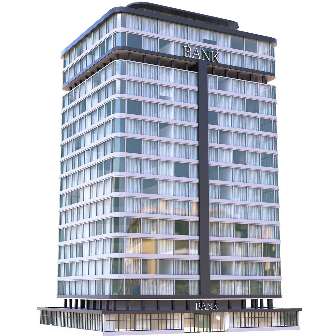 Bank Building Atm 3D Model - TurboSquid 1373596