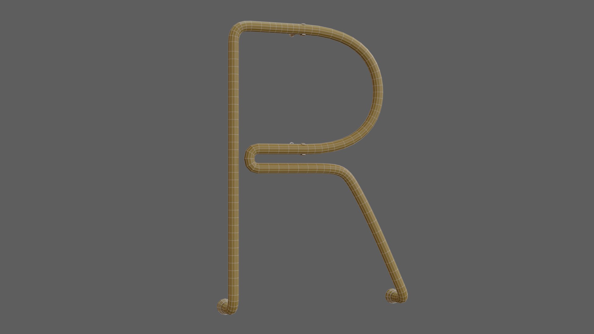 3D Neon Red Alphabet R Model - TurboSquid 2154152