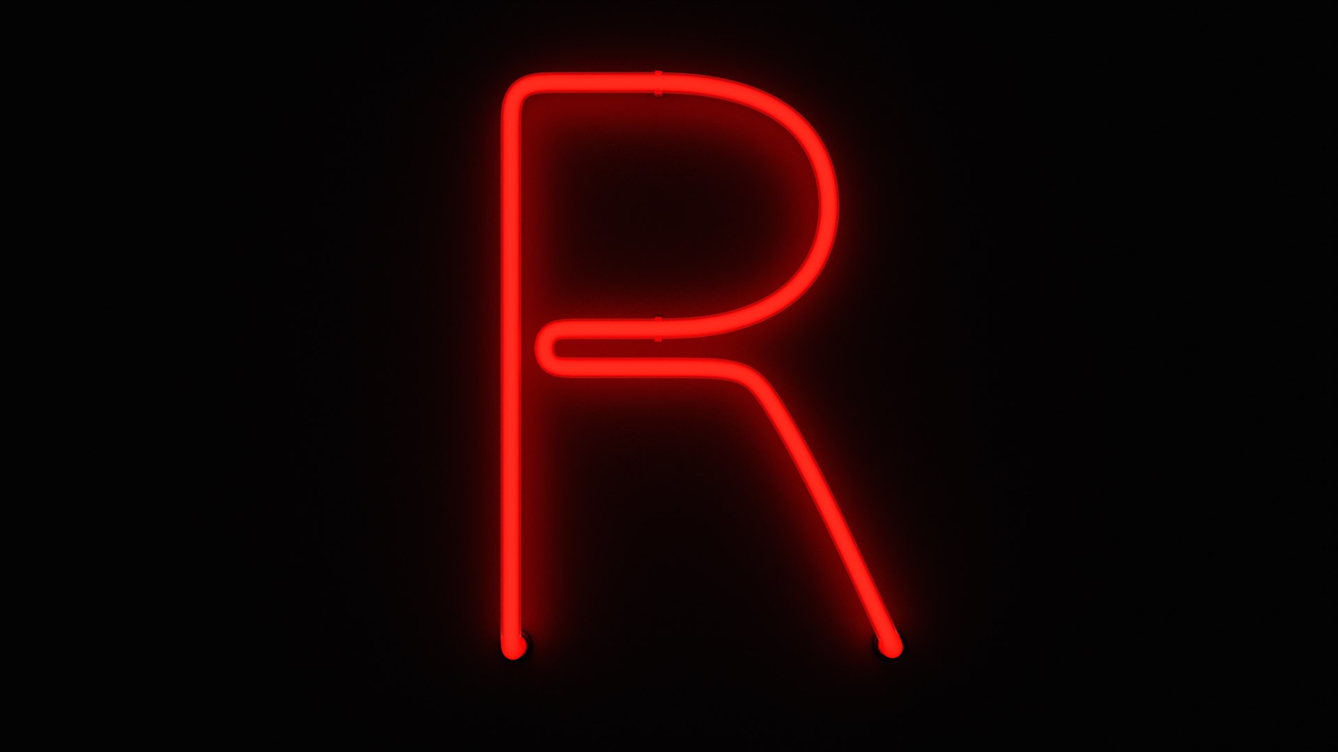 3D Neon Red Alphabet R model - TurboSquid 2154152