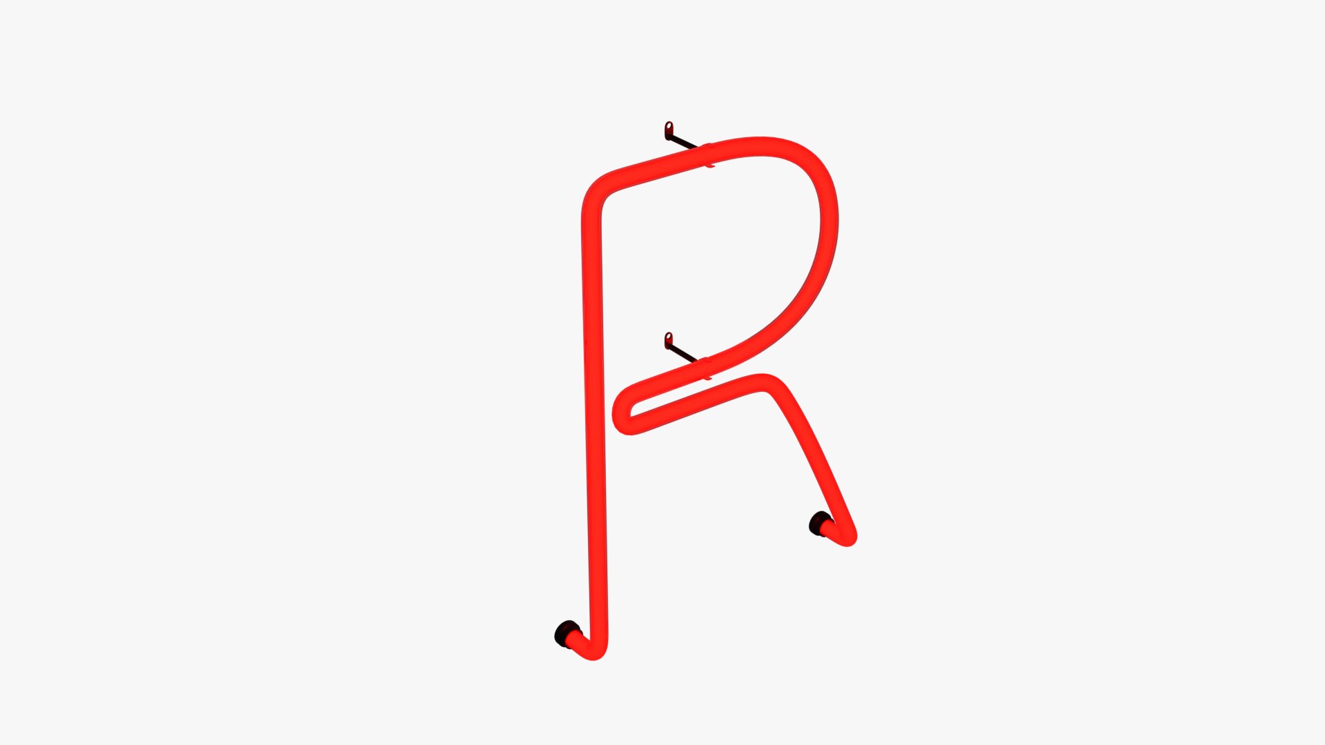 3D Neon Red Alphabet R Model - TurboSquid 2154152