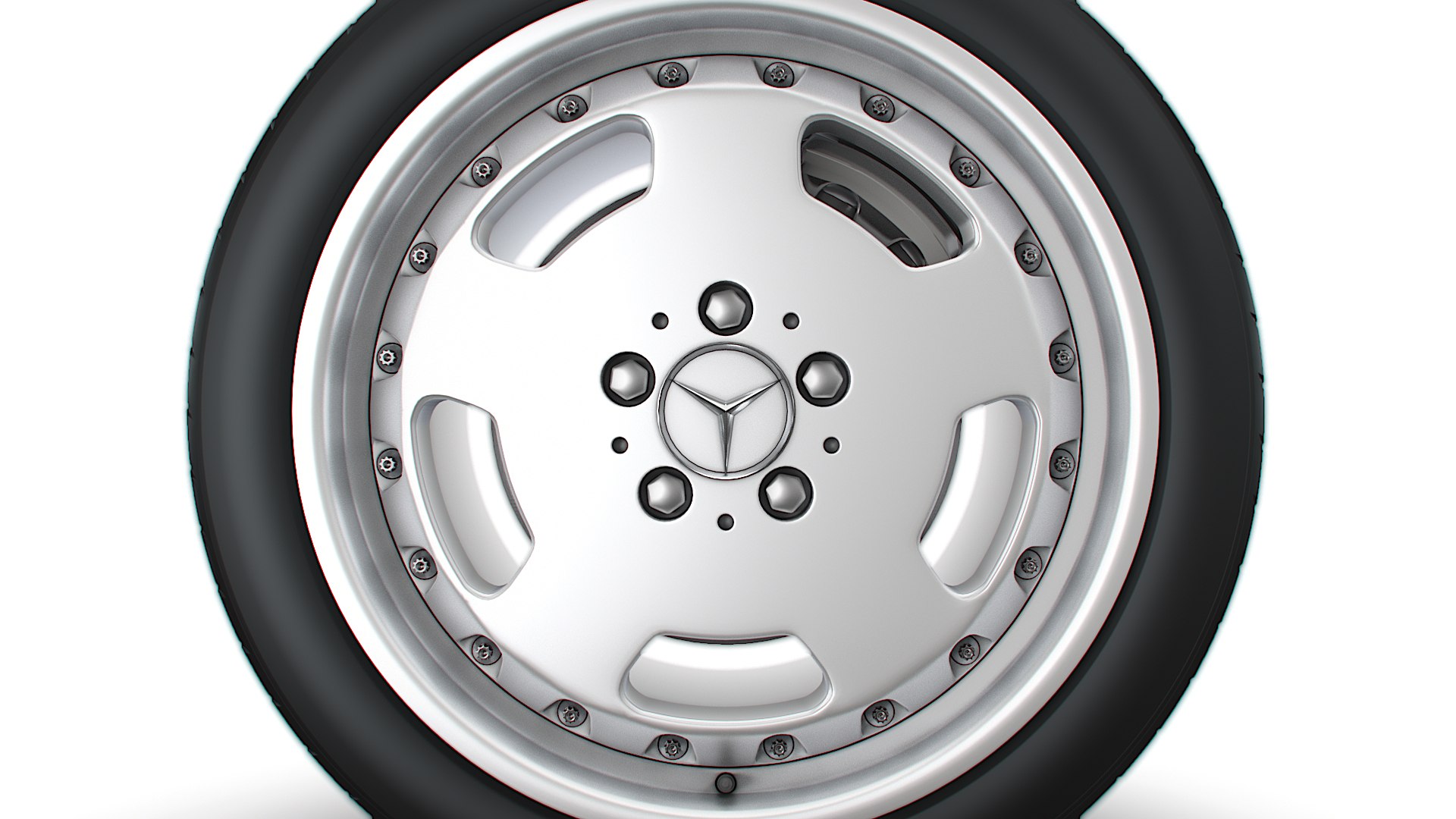 3D Mercedes Benz AMG Aero II Wheel Model - TurboSquid 2021999