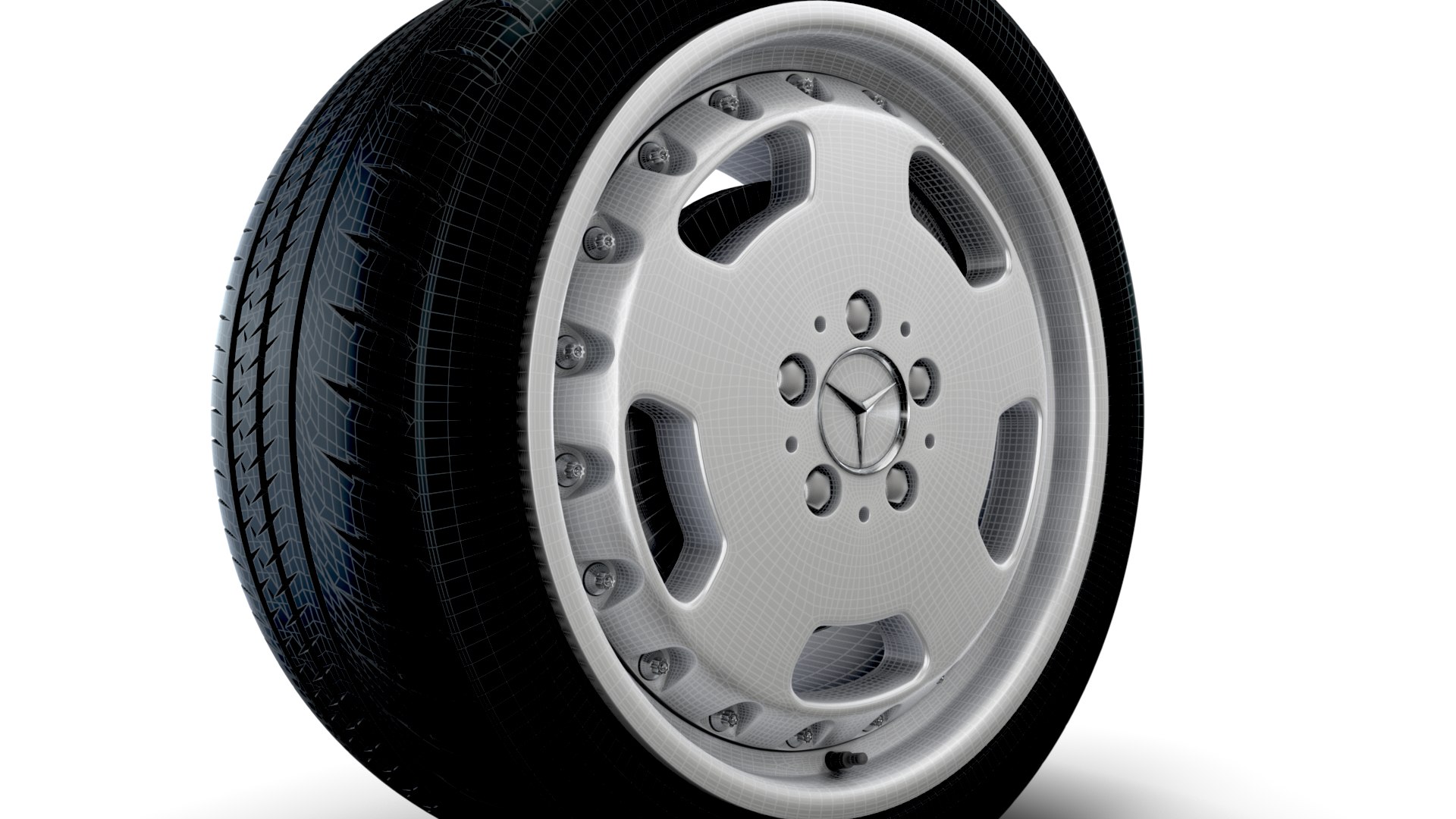 3D Mercedes Benz AMG Aero II Wheel Model - TurboSquid 2021999