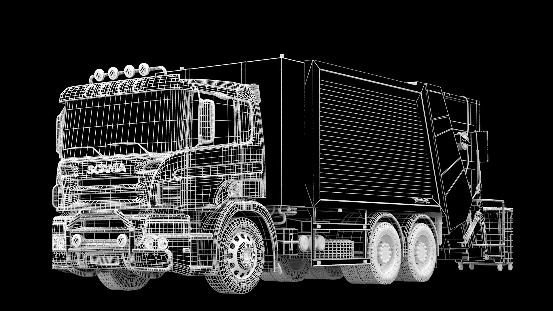 3D Container Washing Garbage Truck - TurboSquid 1730948