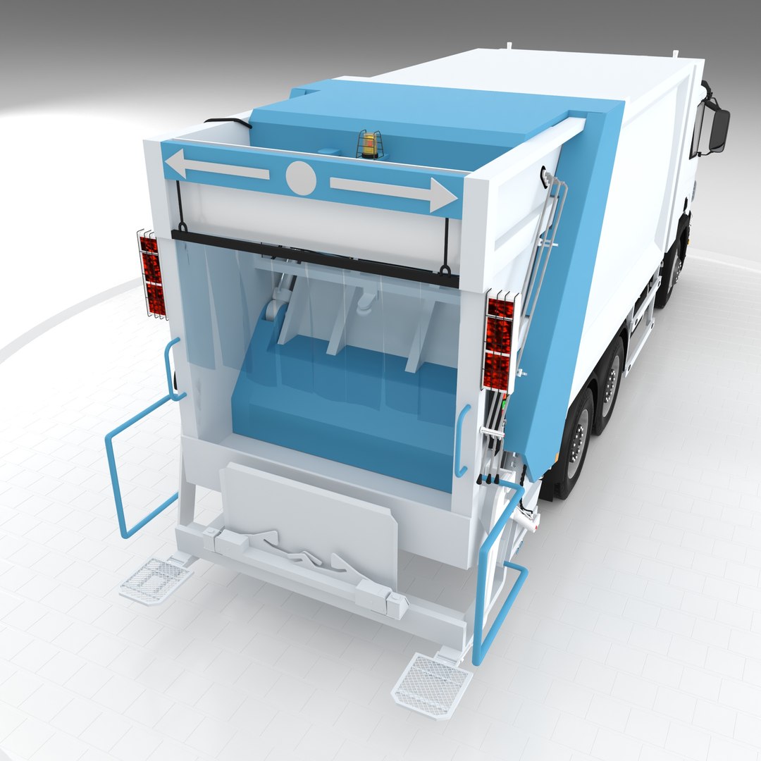 3D Container Washing Garbage Truck - TurboSquid 1730948