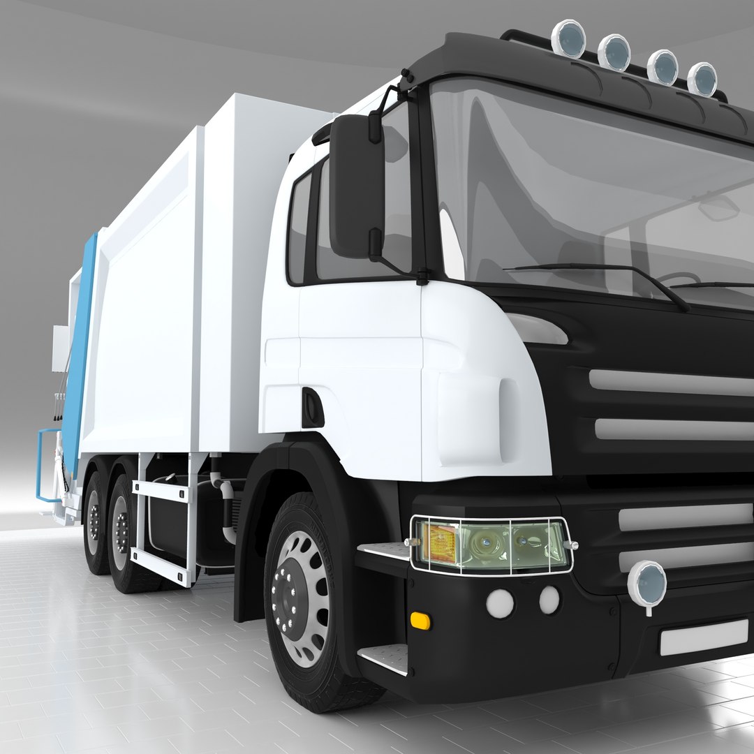 3D Container Washing Garbage Truck - TurboSquid 1730948