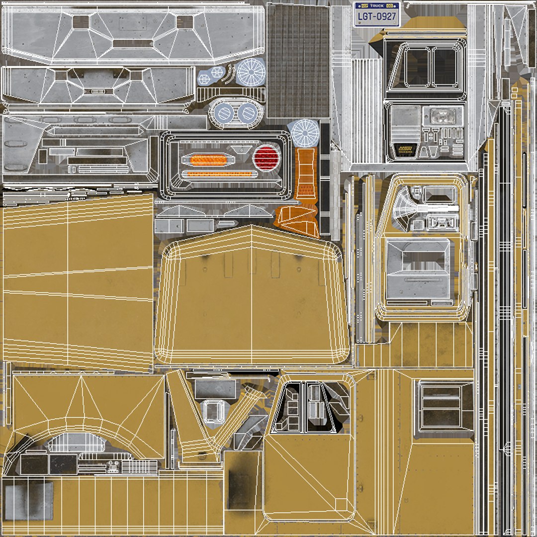 Flat Top Semi Truck Logging Trailer - Low Poly 3D Model - TurboSquid ...