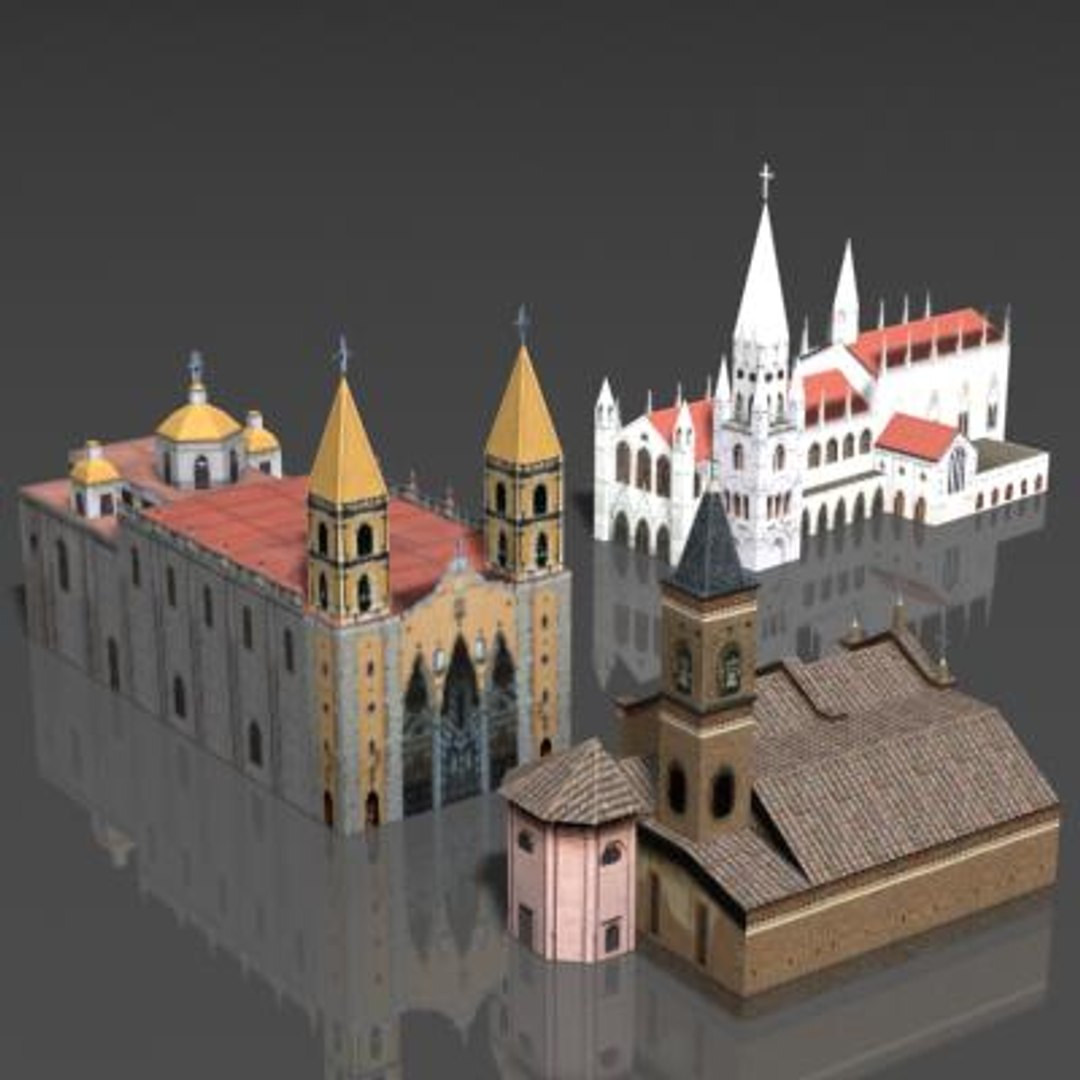 3d model building cathedral