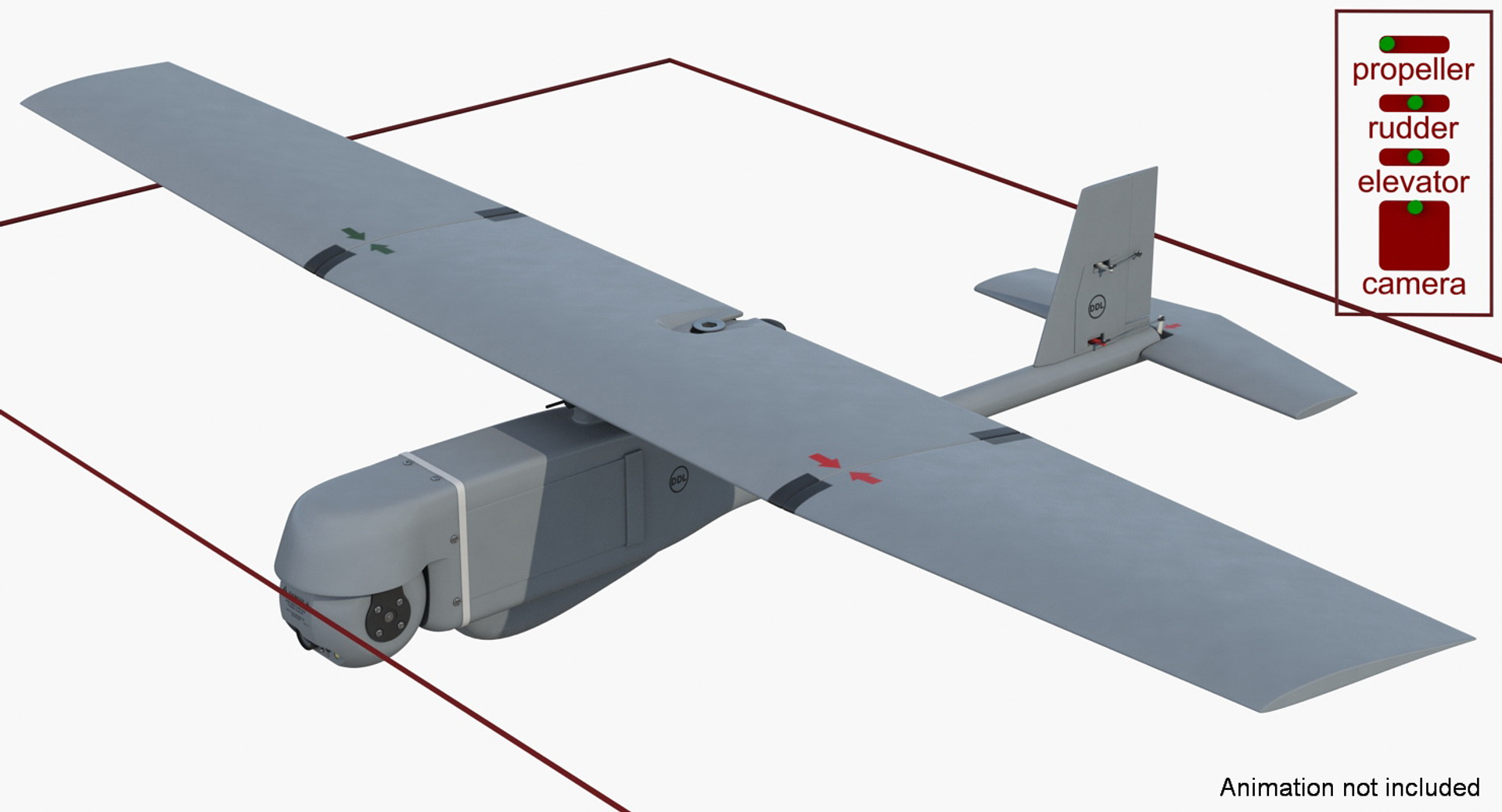 3D Model Small Hand Launched Remote - TurboSquid 1225667