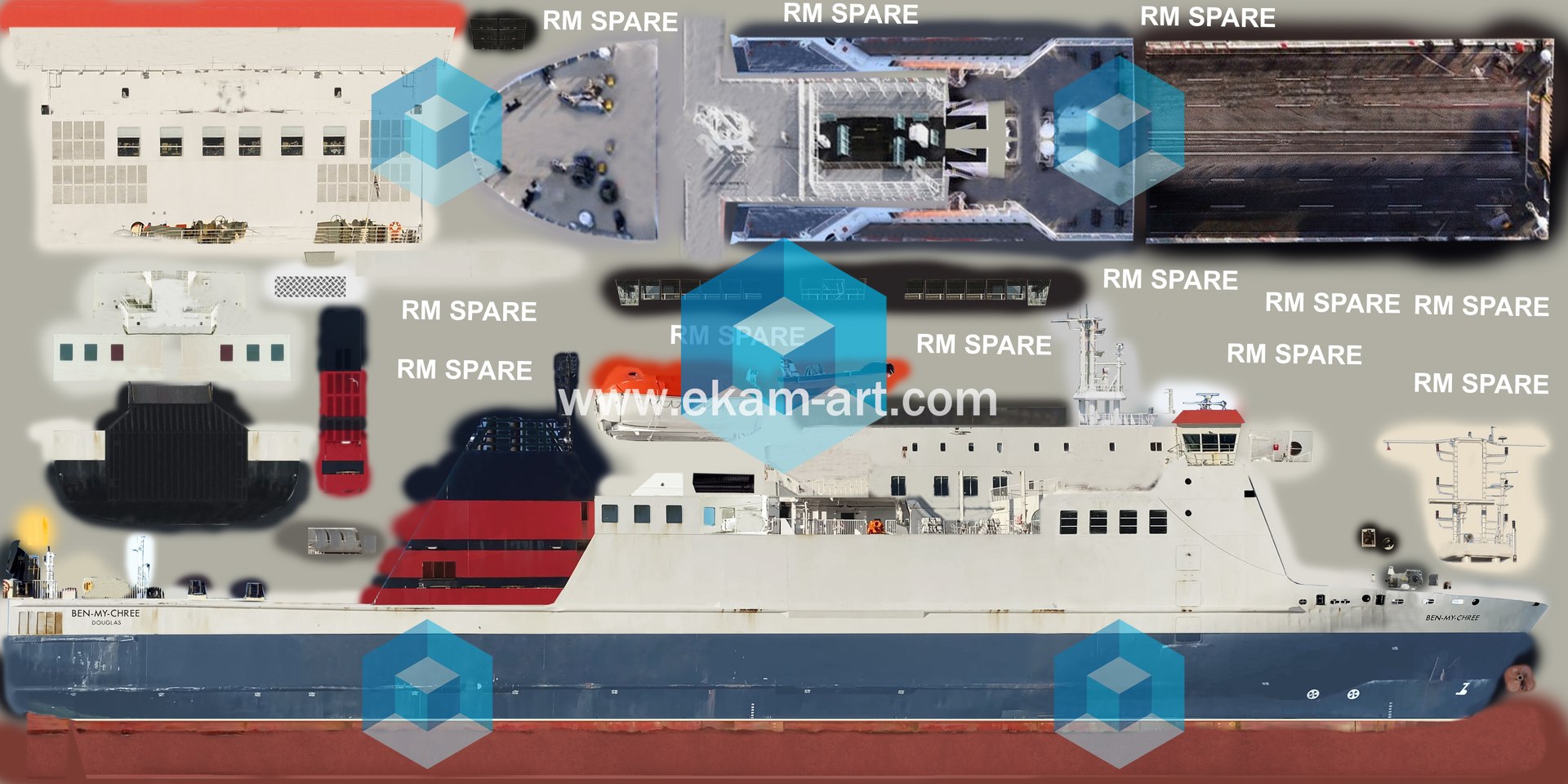 MS BEN-MY-CHREE 3D - TurboSquid 1993131