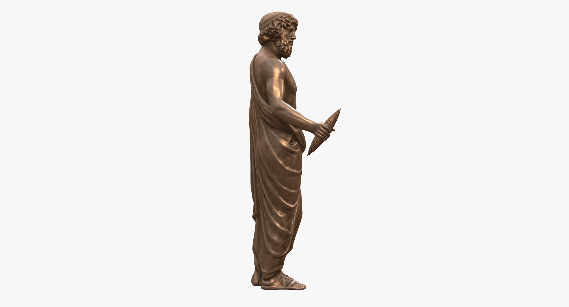 3D Zeus Statue 2 Bronze - TurboSquid 2129116