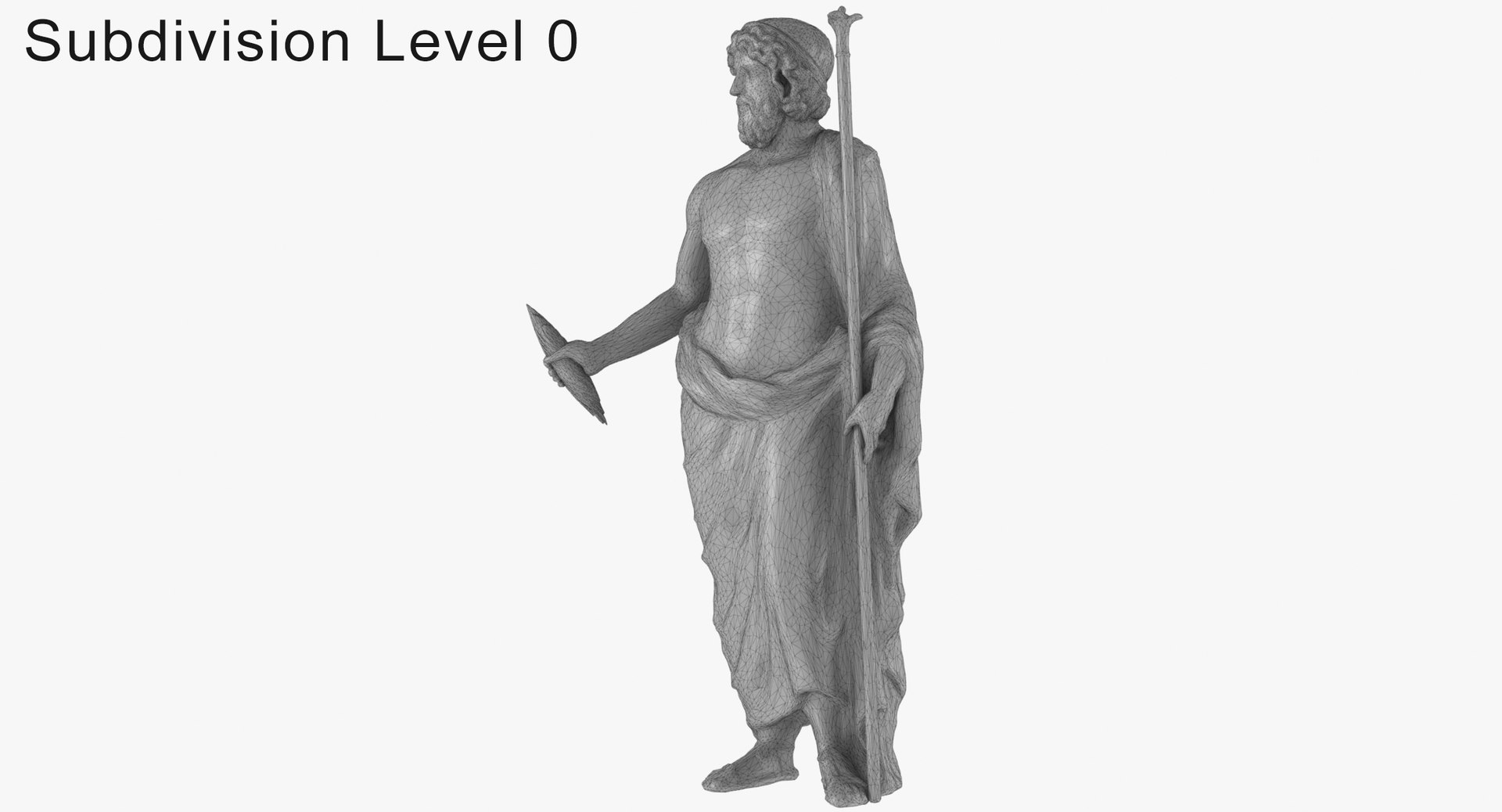 3D Zeus Statue 2 Bronze - TurboSquid 2129116