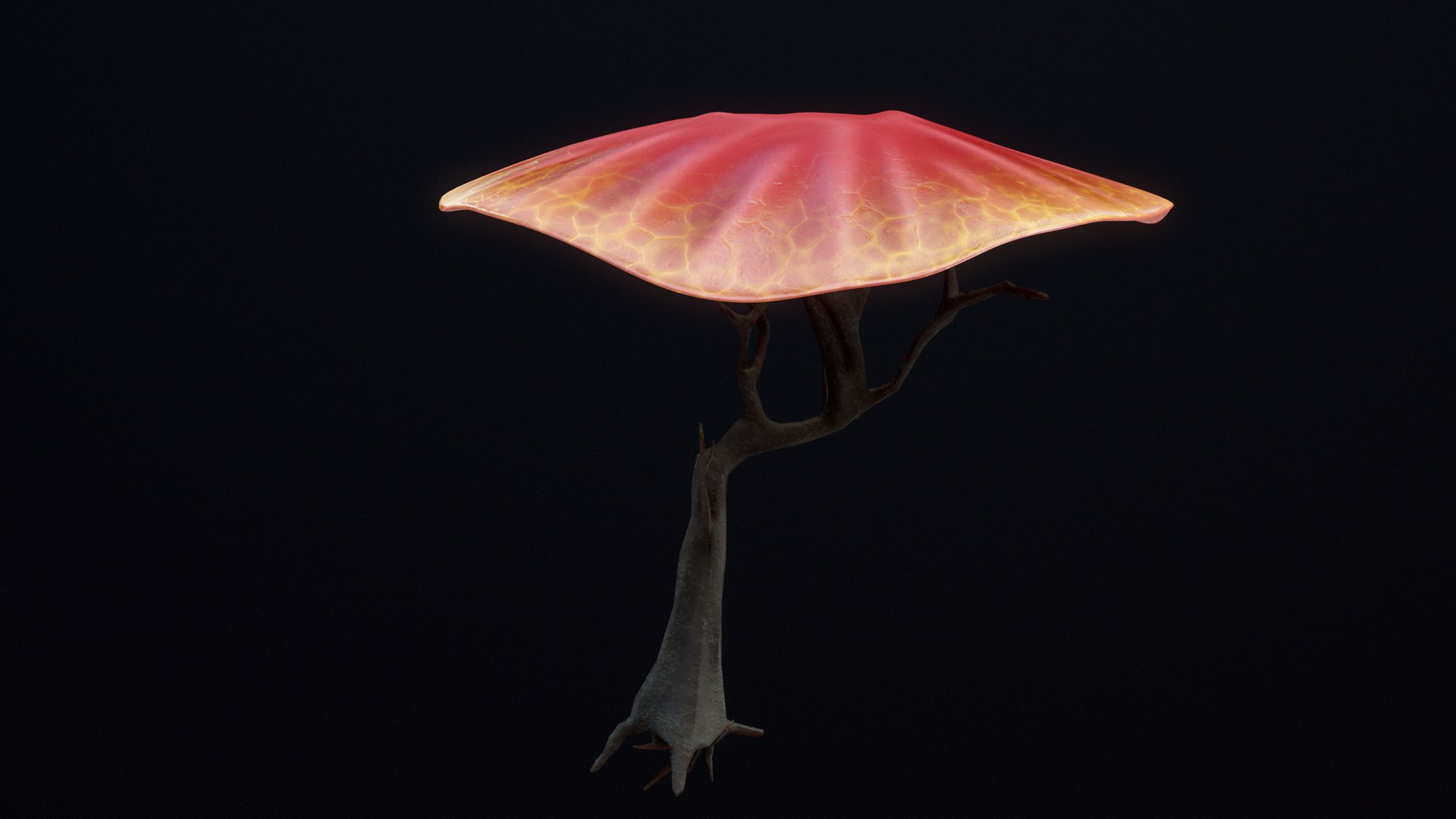 Alien Vegetation - Mushroom Tree 01 PBR 3D Model - TurboSquid 1998068