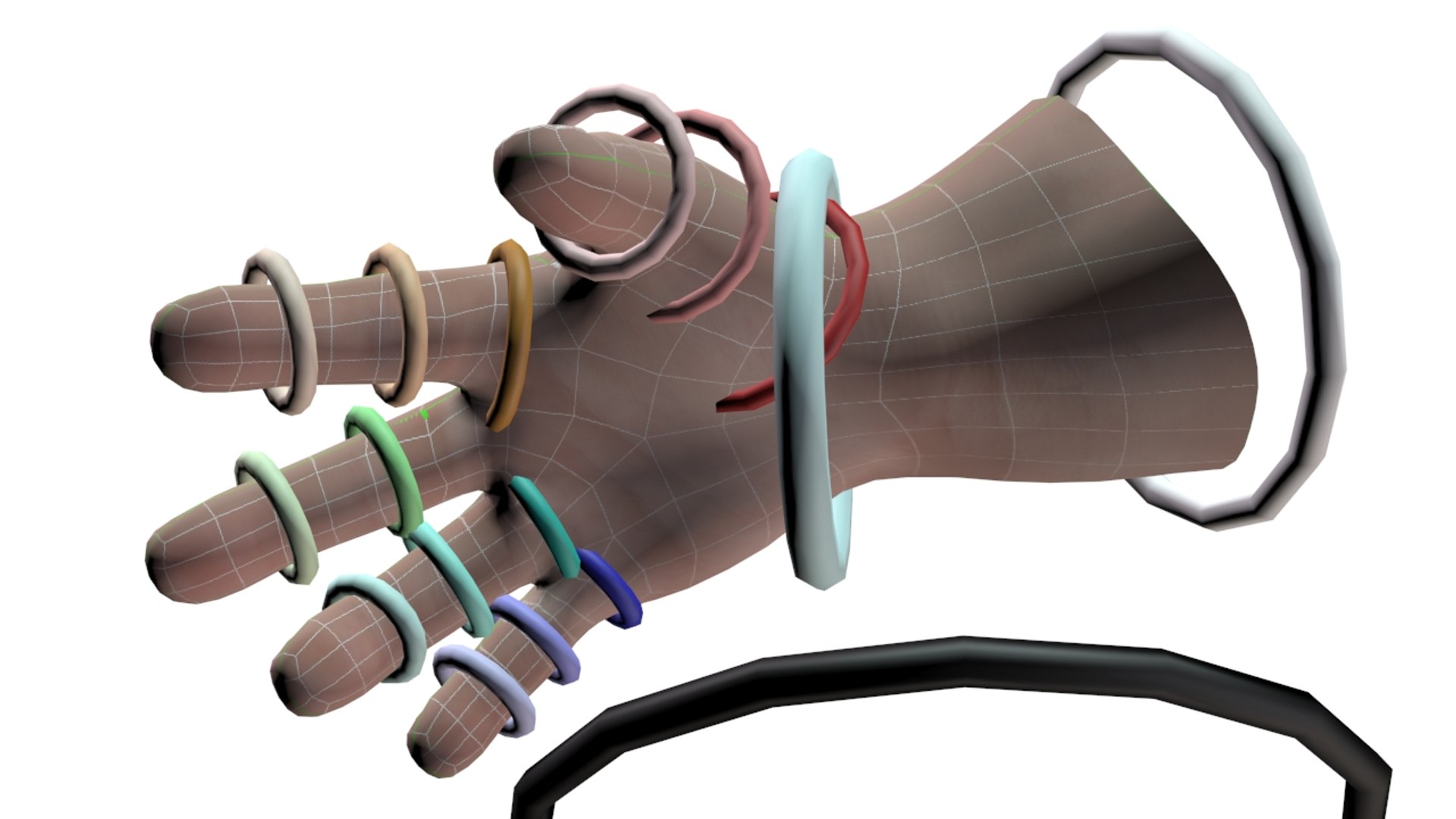 3d Hand Rigged Model