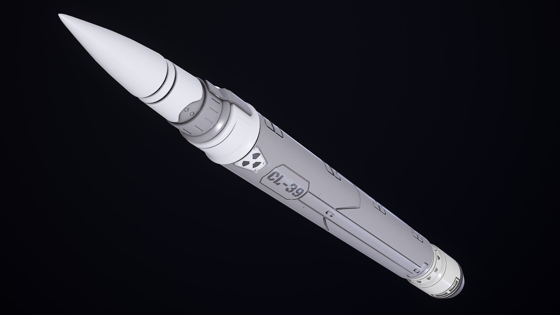 Science-Fiction-Rakete 03 3D-Modell - TurboSquid 1816141