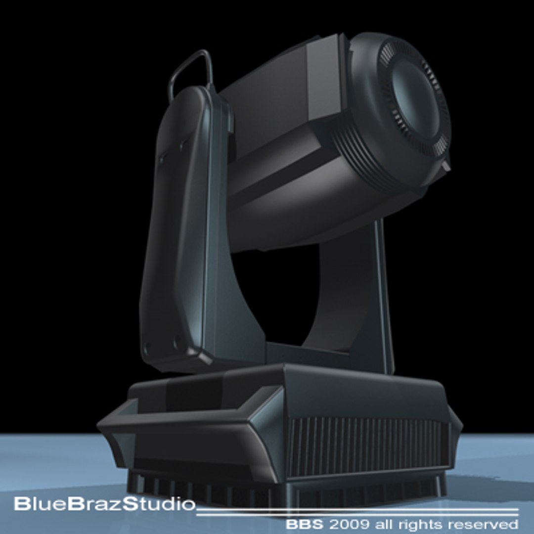 3d Spot Moving Head Light Model