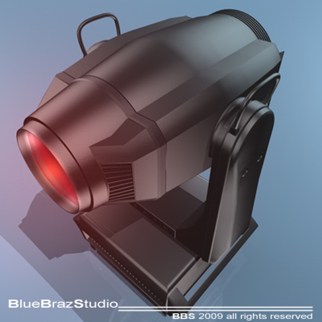 3d Spot Moving Head Light Model