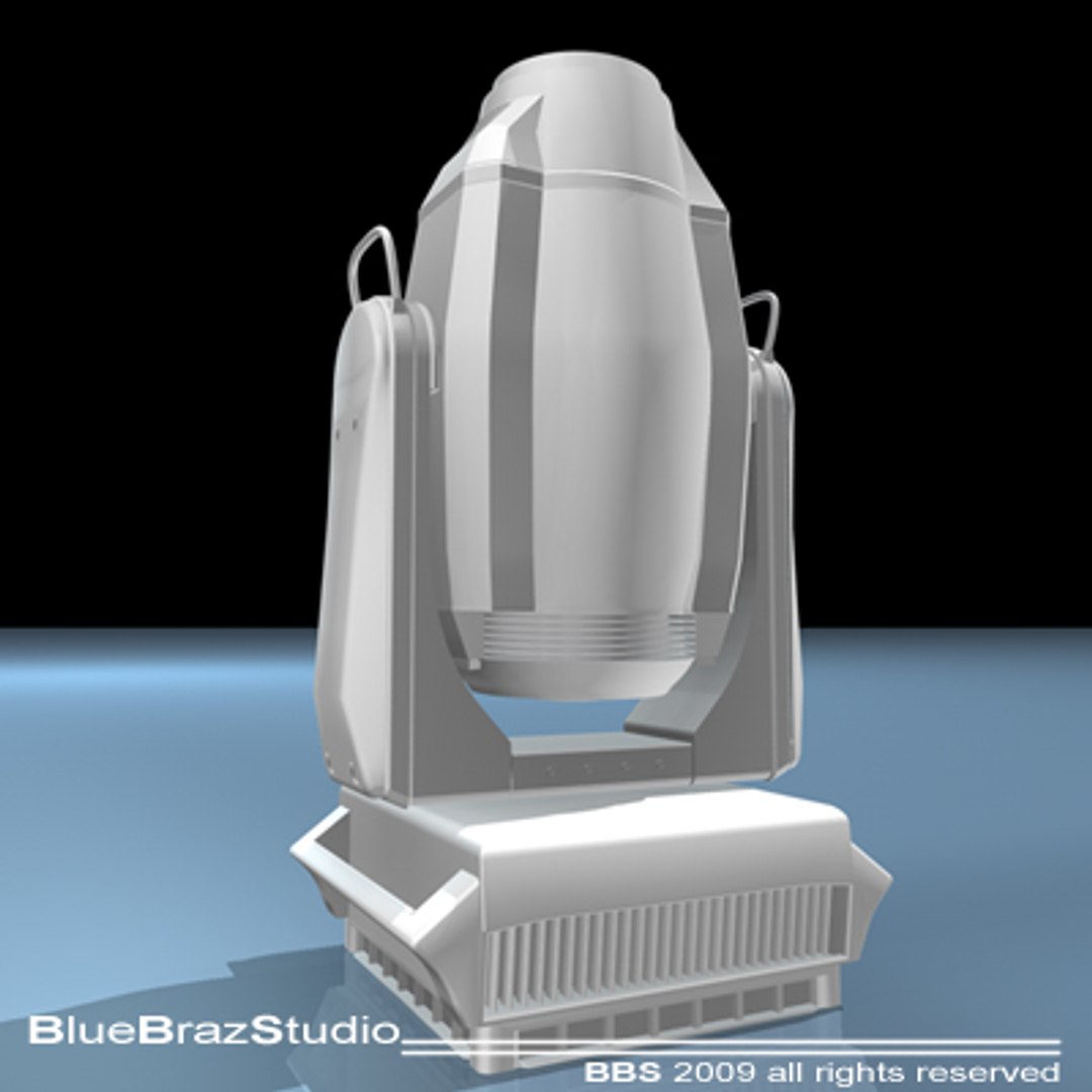 3d Spot Moving Head Light Model