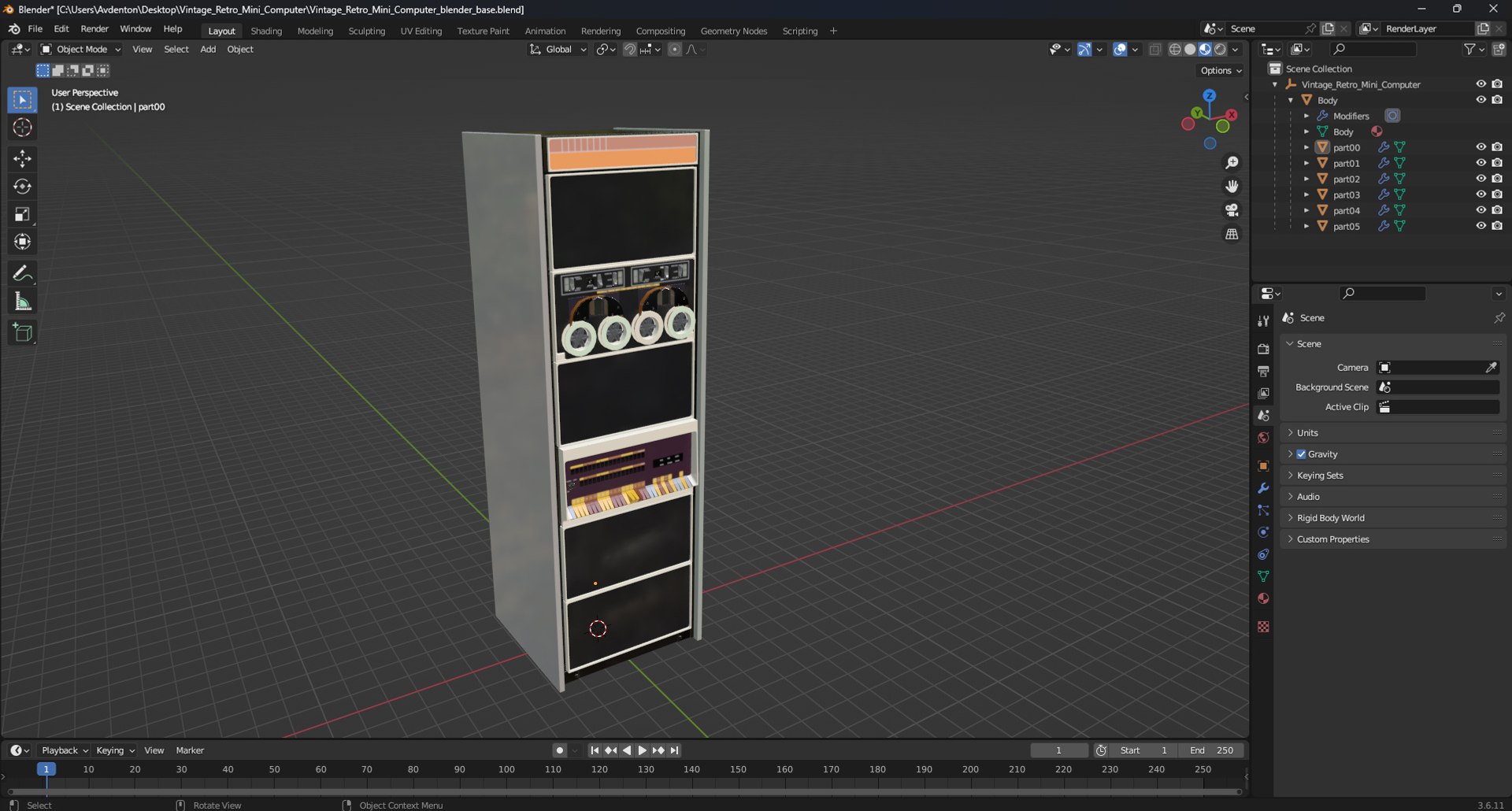 3D Vintage Retro Mini Computer - TurboSquid 2273070