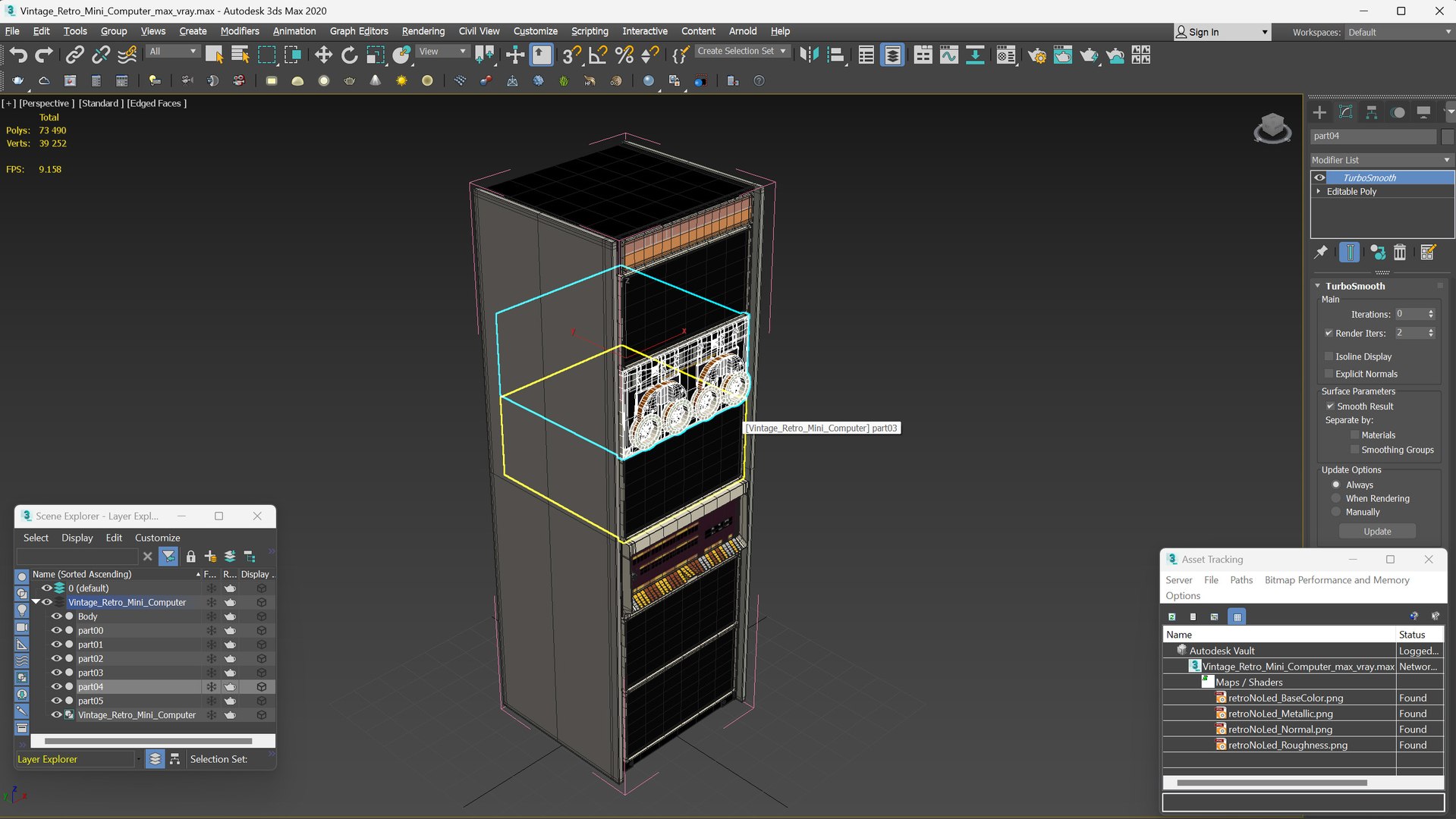 3D Vintage Retro Mini Computer - TurboSquid 2273070