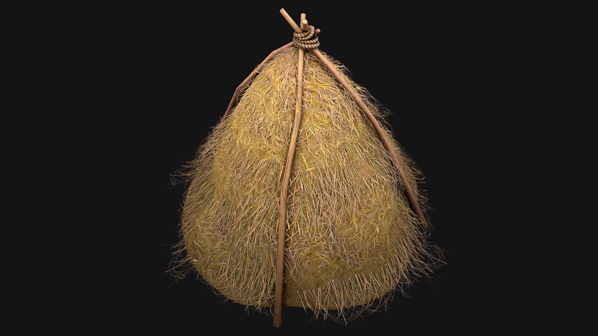 3D Haystack Stack Of Hay Large Pile - TurboSquid 2203615