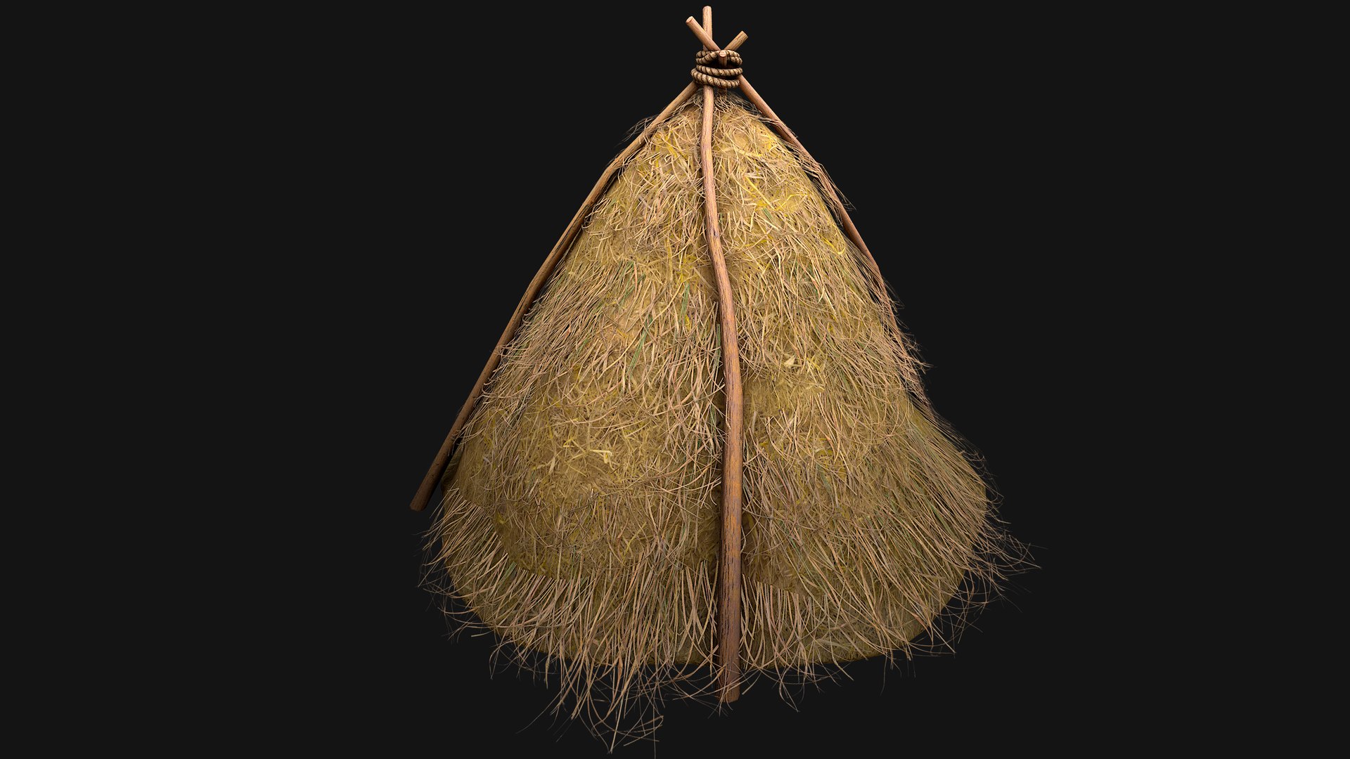 3D Haystack Stack Of Hay Large Pile - TurboSquid 2203615