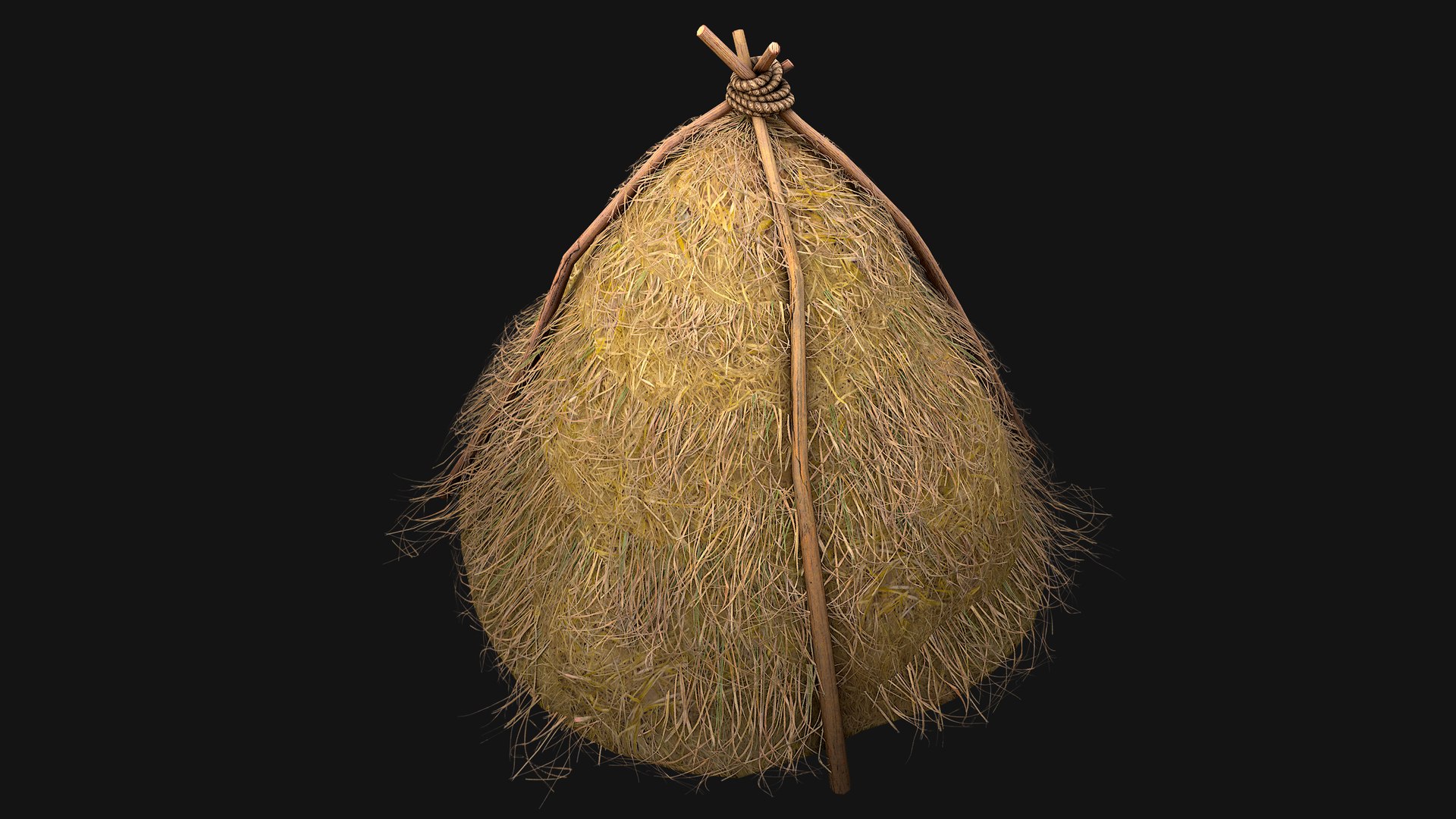 3D Haystack Stack Of Hay Large Pile - TurboSquid 2203615