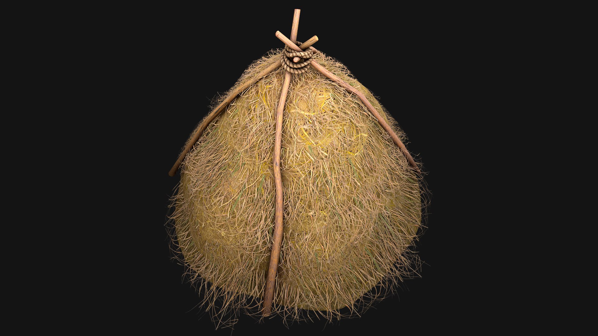 3D Haystack Stack Of Hay Large Pile - TurboSquid 2203615