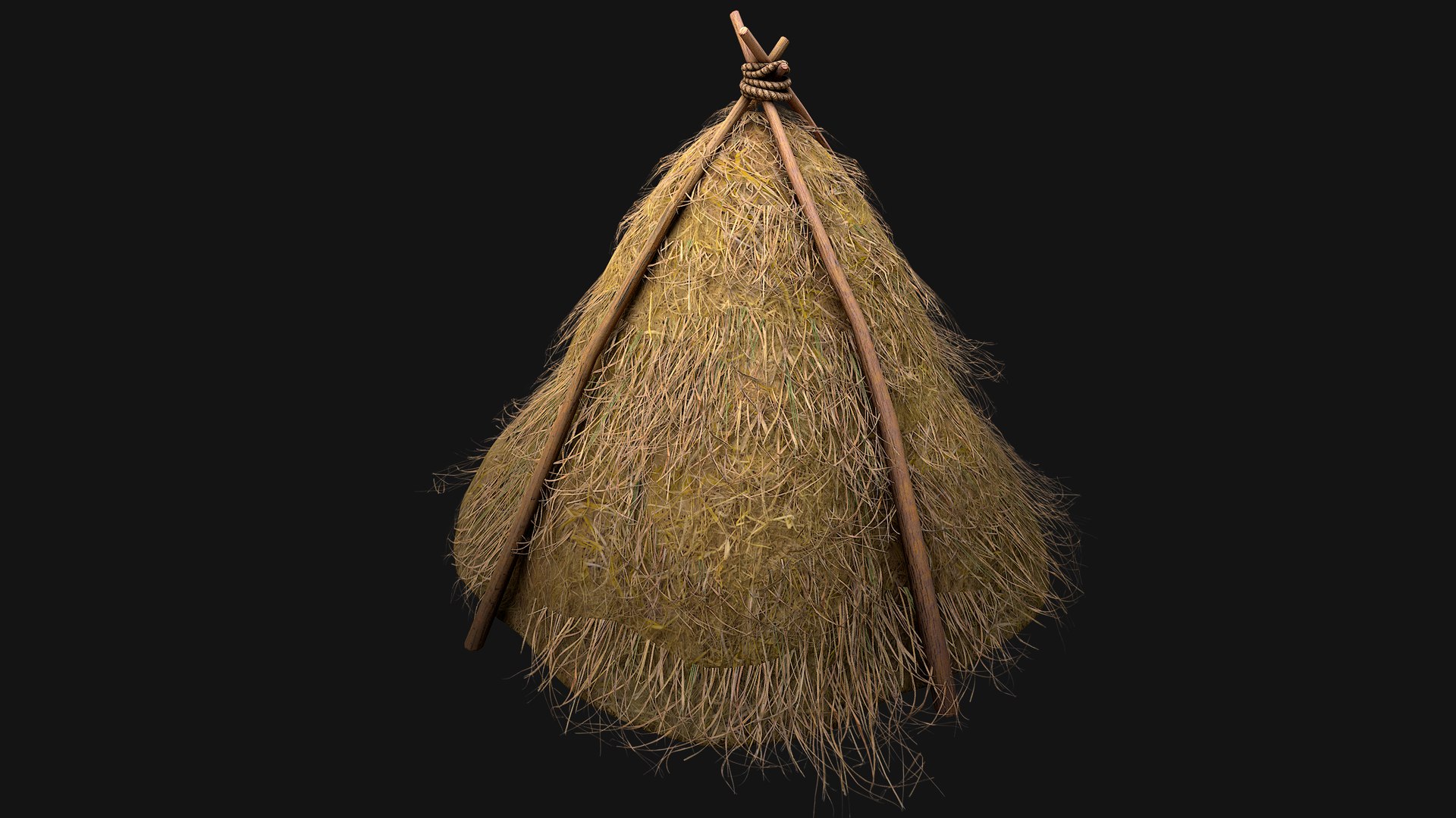 3D Haystack Stack Of Hay Large Pile - TurboSquid 2203615