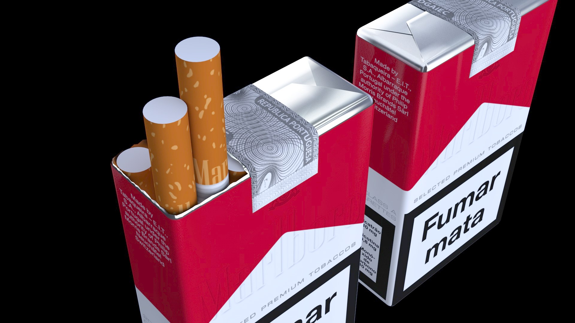 Cigarette Soft Pack 3D Model - TurboSquid 1903163
