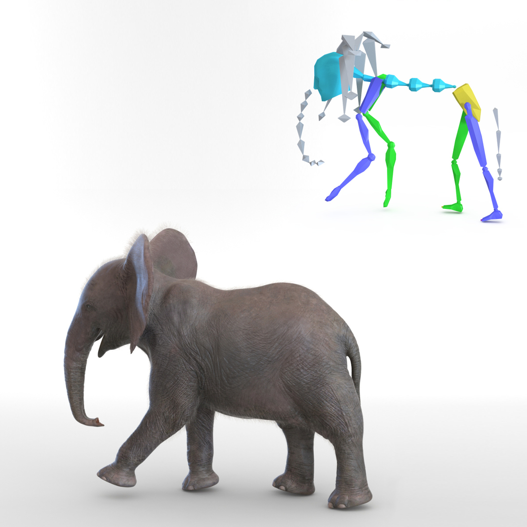 Elephants Rigged 콜렉션 3D 모델 - TurboSquid 1043684