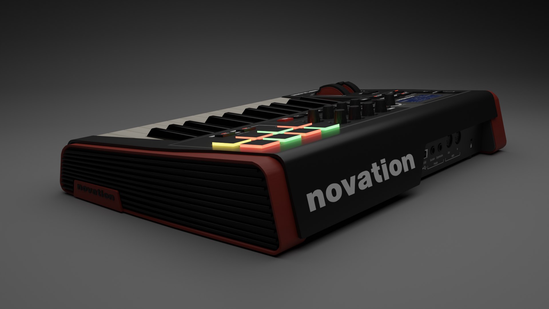 3D Model Novation Impulse 25 Midi Controller - TurboSquid 2225495