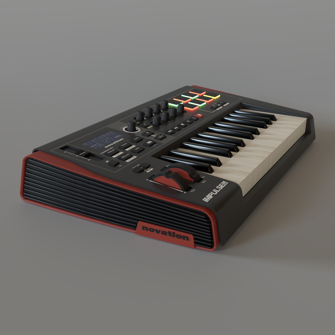 3D Model Novation Impulse 25 Midi Controller - TurboSquid 2225495