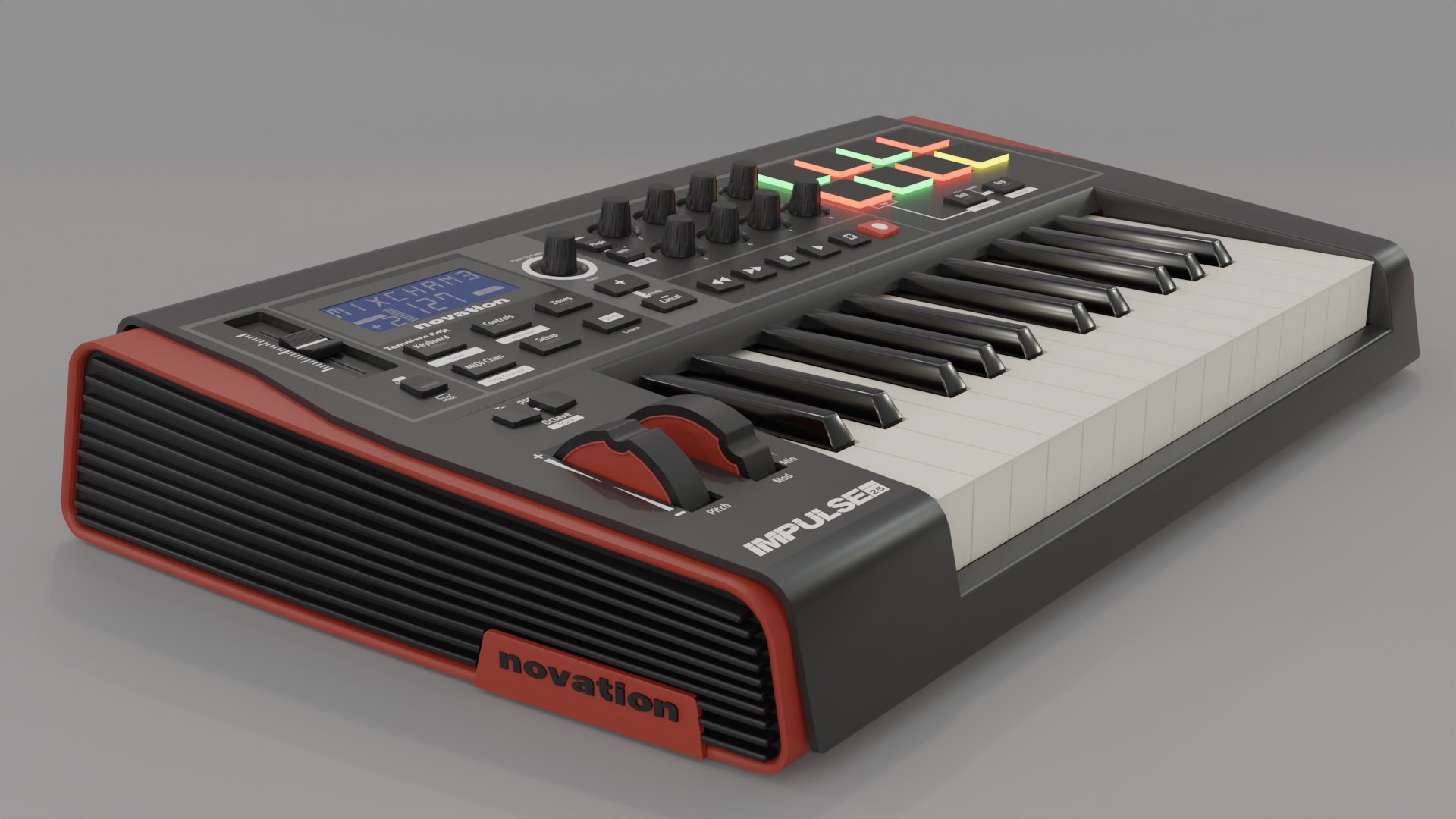 3D Model Novation Impulse 25 Midi Controller - TurboSquid 2225495