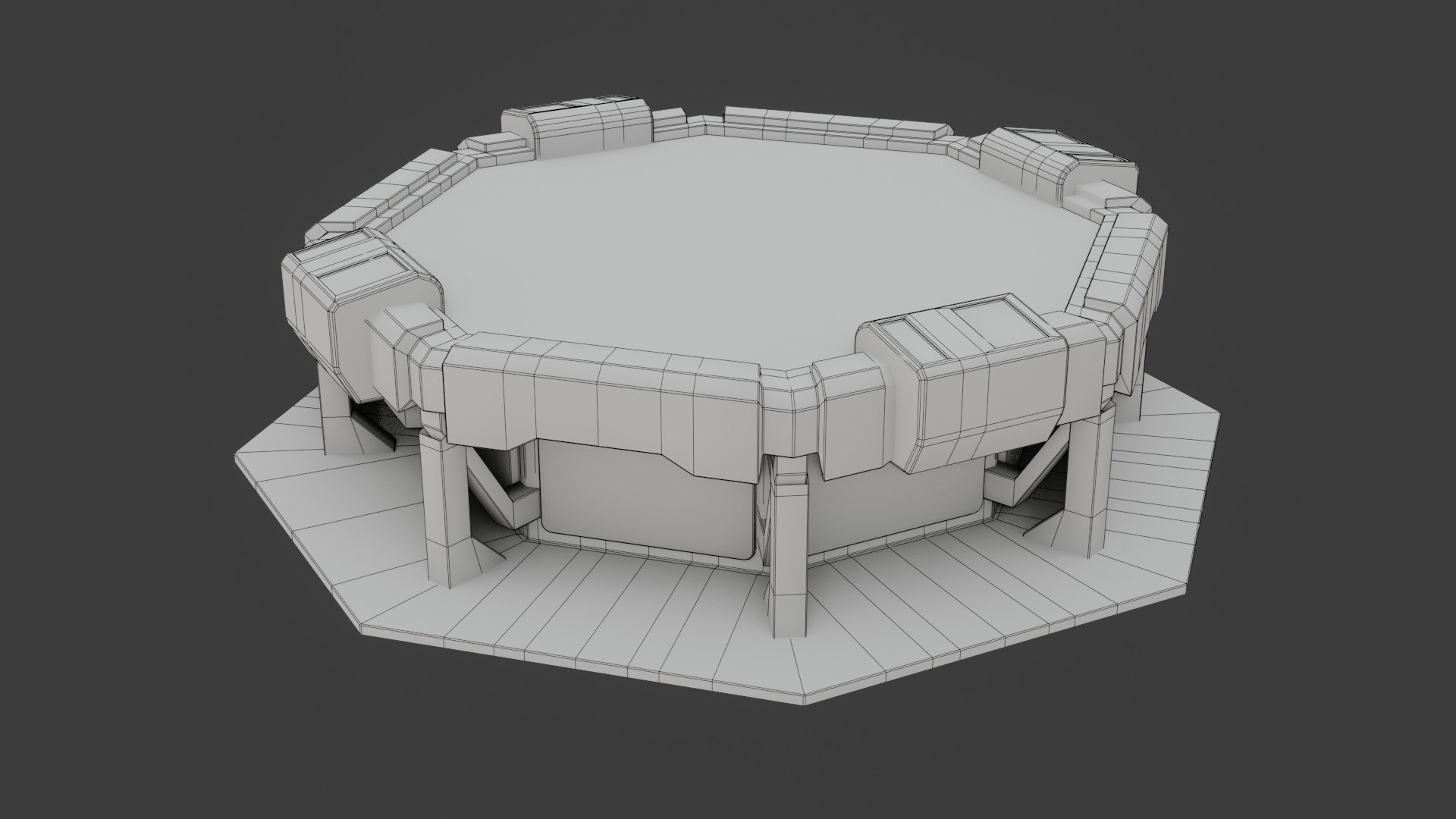 3D Model Sci Fi Work Bench - Low Poly - PBR - Game Ready - TurboSquid ...