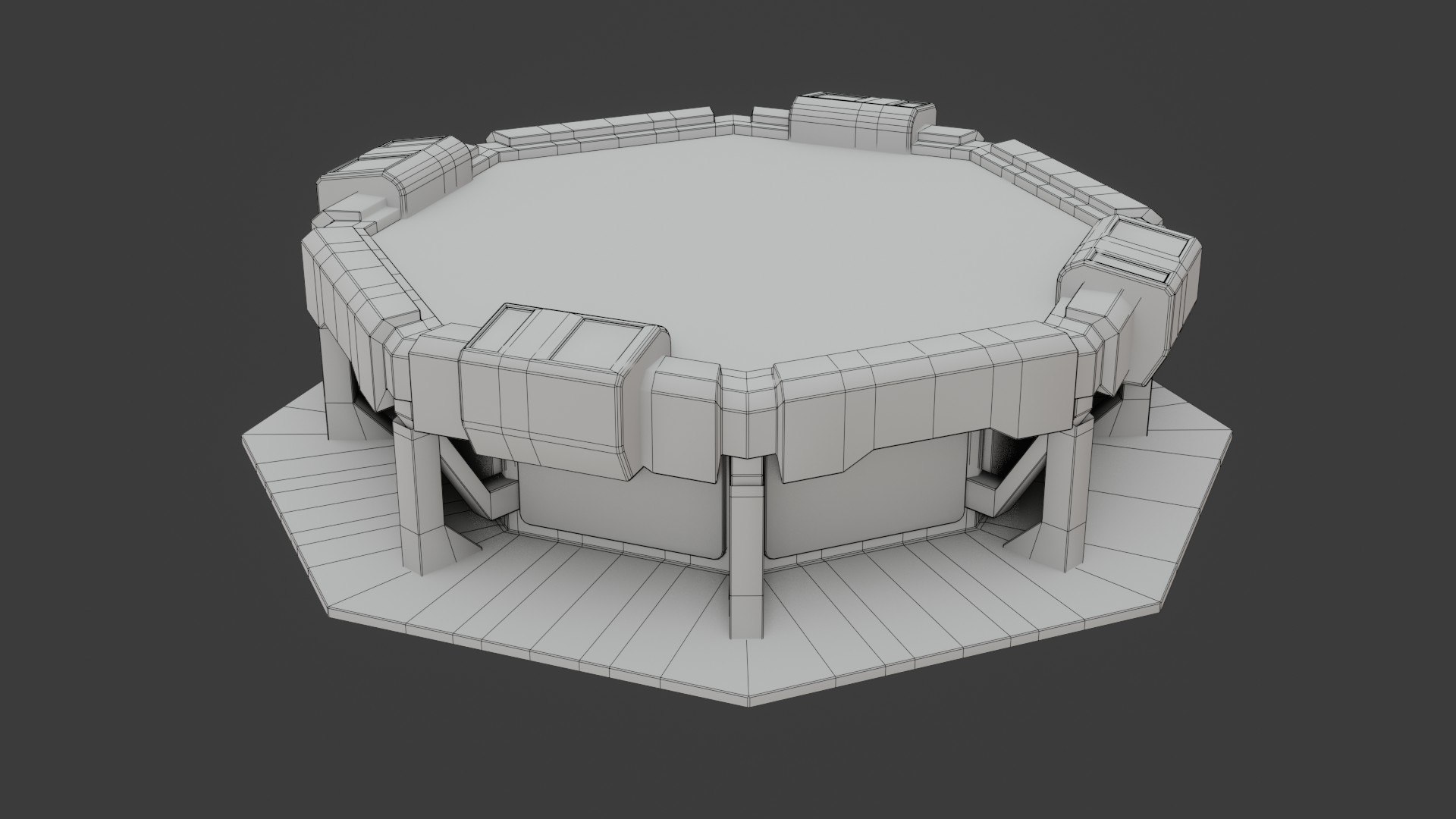 3D Model Sci Fi Work Bench - Low Poly - PBR - Game Ready - TurboSquid ...