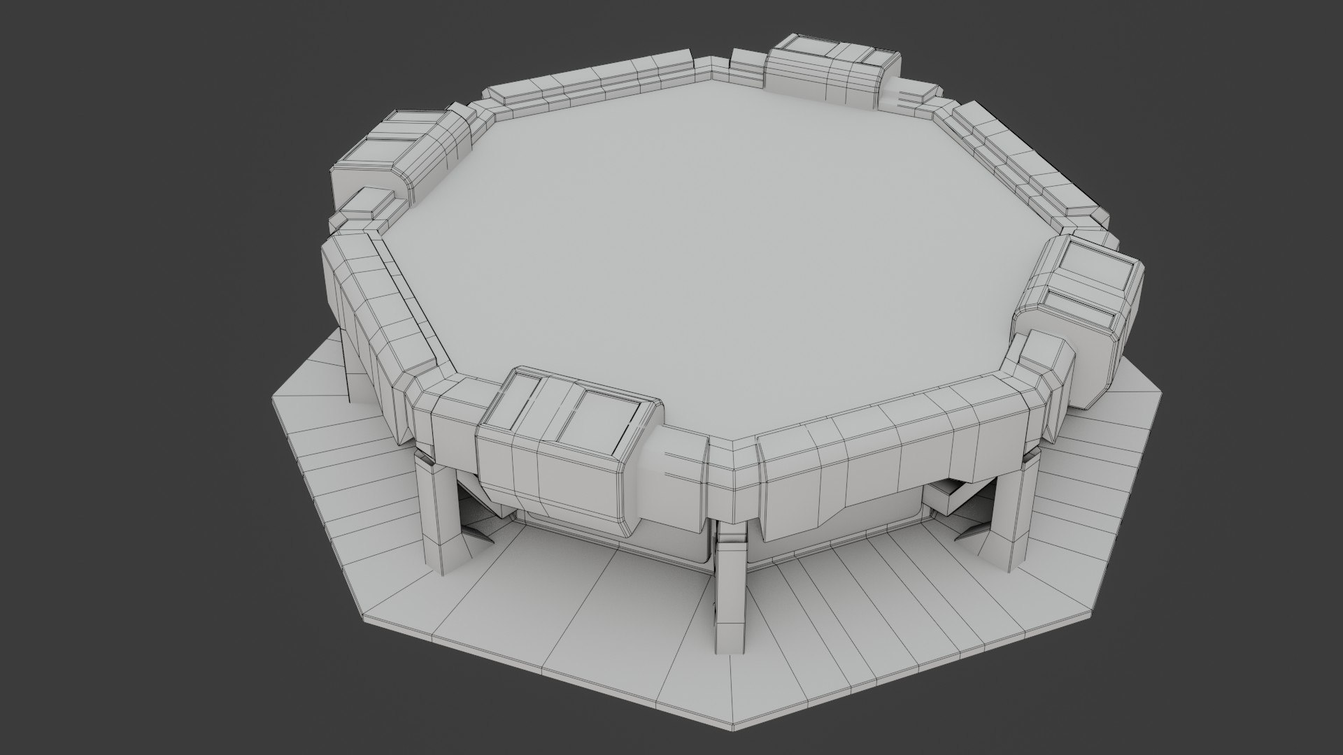 3D model Sci fi Work Bench - Low poly - PBR - Game ready - TurboSquid ...