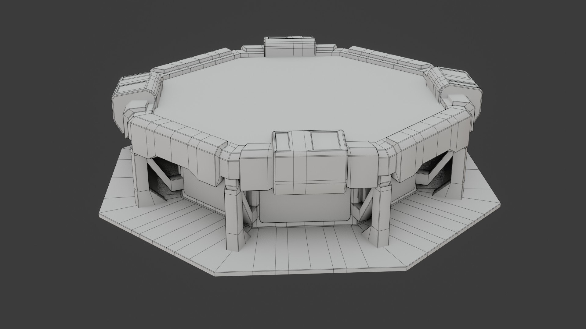 3D Model Sci Fi Work Bench - Low Poly - PBR - Game Ready - TurboSquid ...