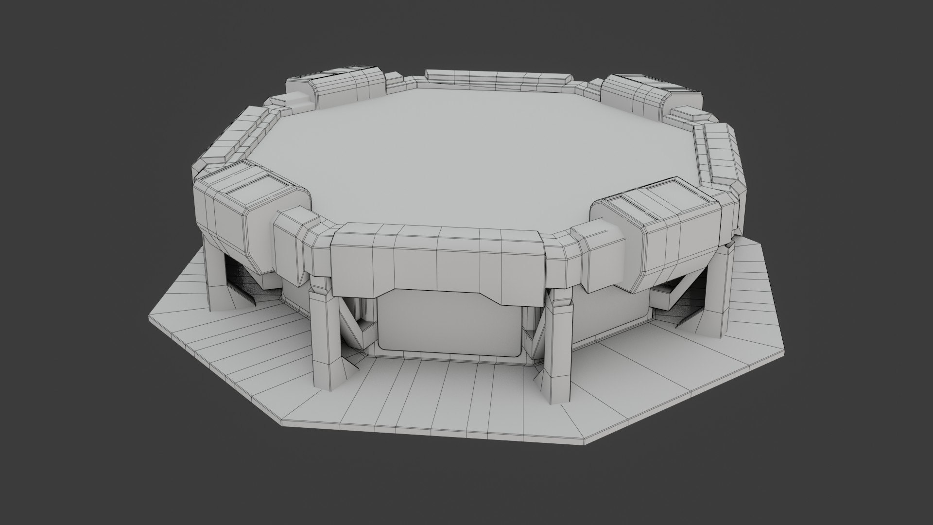 3D Model Sci Fi Work Bench - Low Poly - PBR - Game Ready - TurboSquid ...