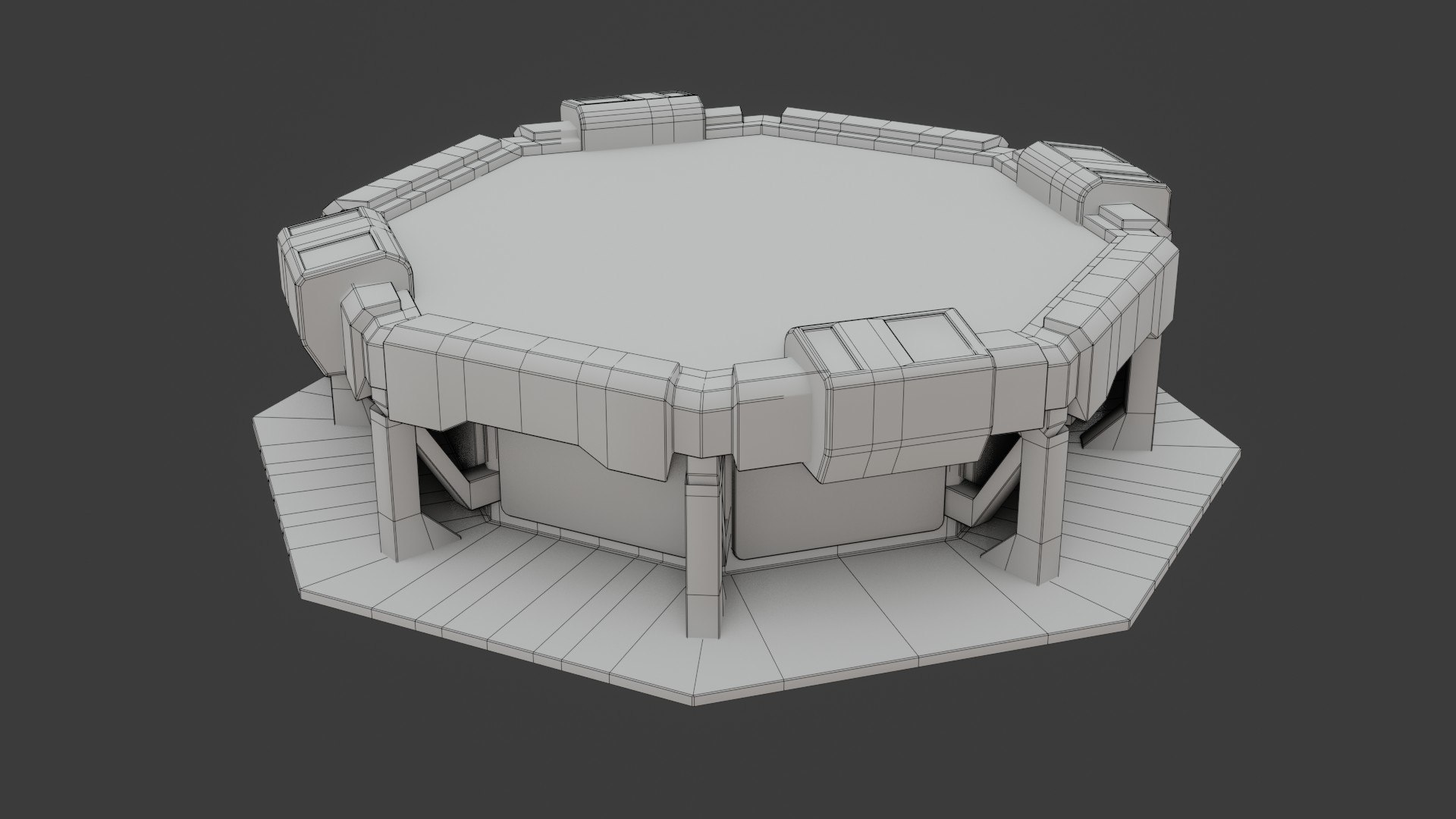 3D Model Sci Fi Work Bench - Low Poly - PBR - Game Ready - TurboSquid ...