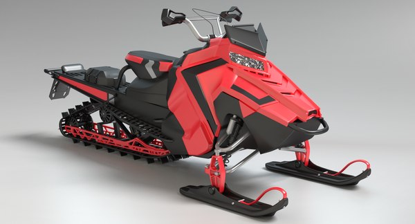 snowmobile snow mobile 3d model