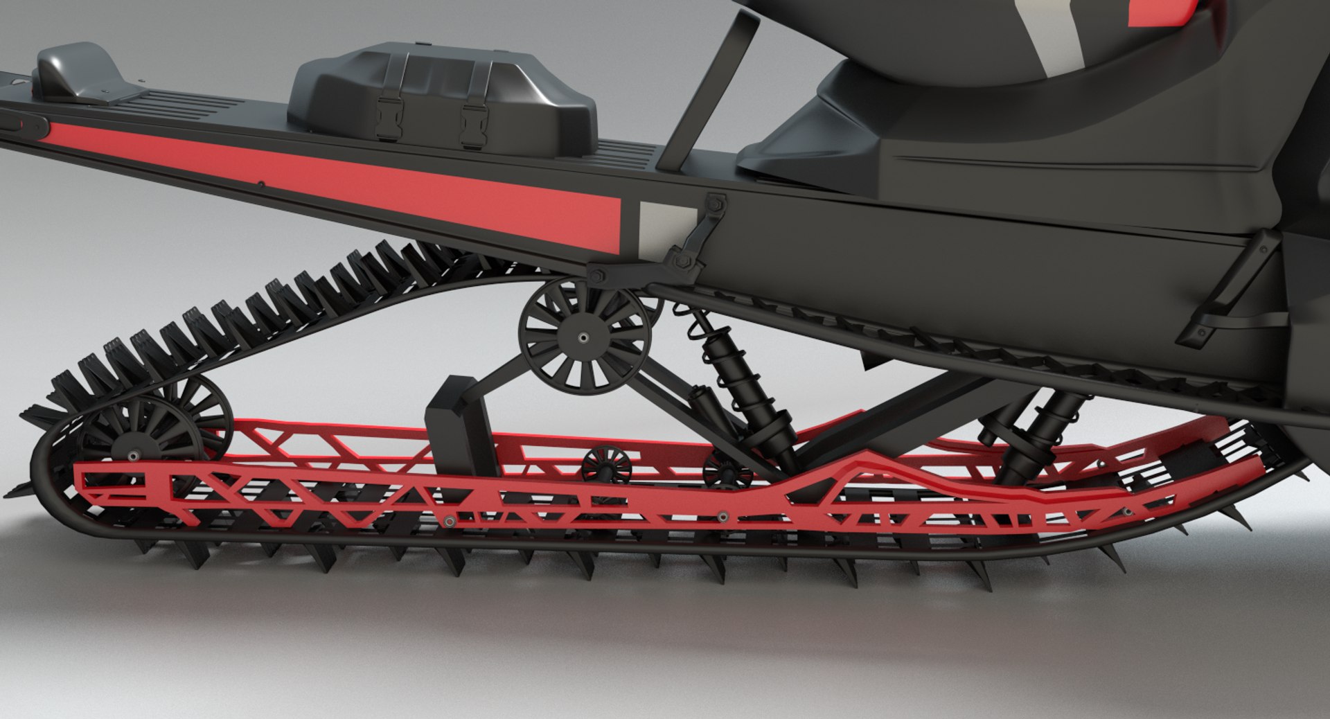 Snowmobile Snow Mobile 3d Model