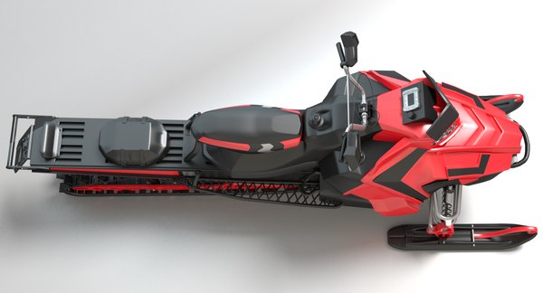 snowmobile snow mobile 3d model
