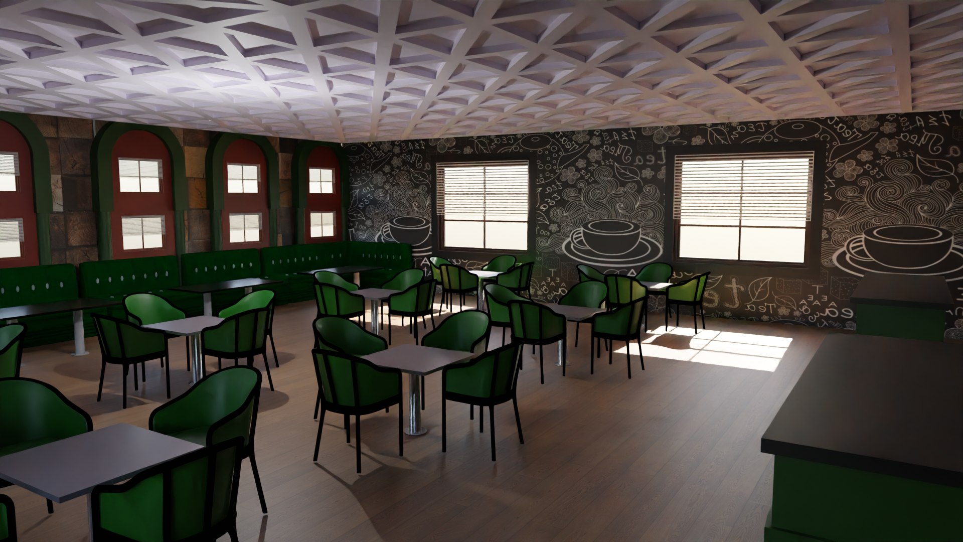 Coffee Shop Model - TurboSquid 2159534