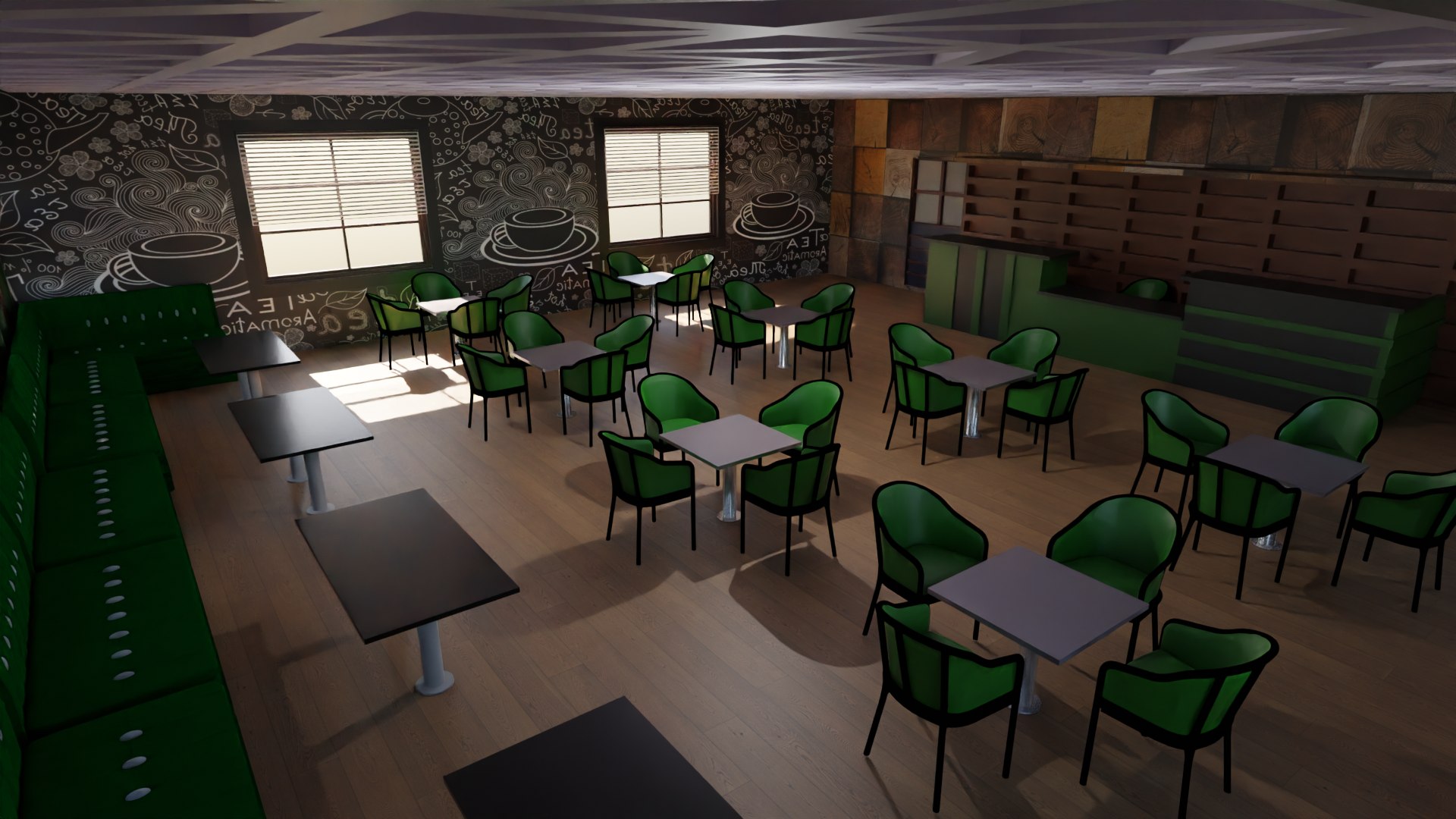 Coffee Shop Model - TurboSquid 2159534